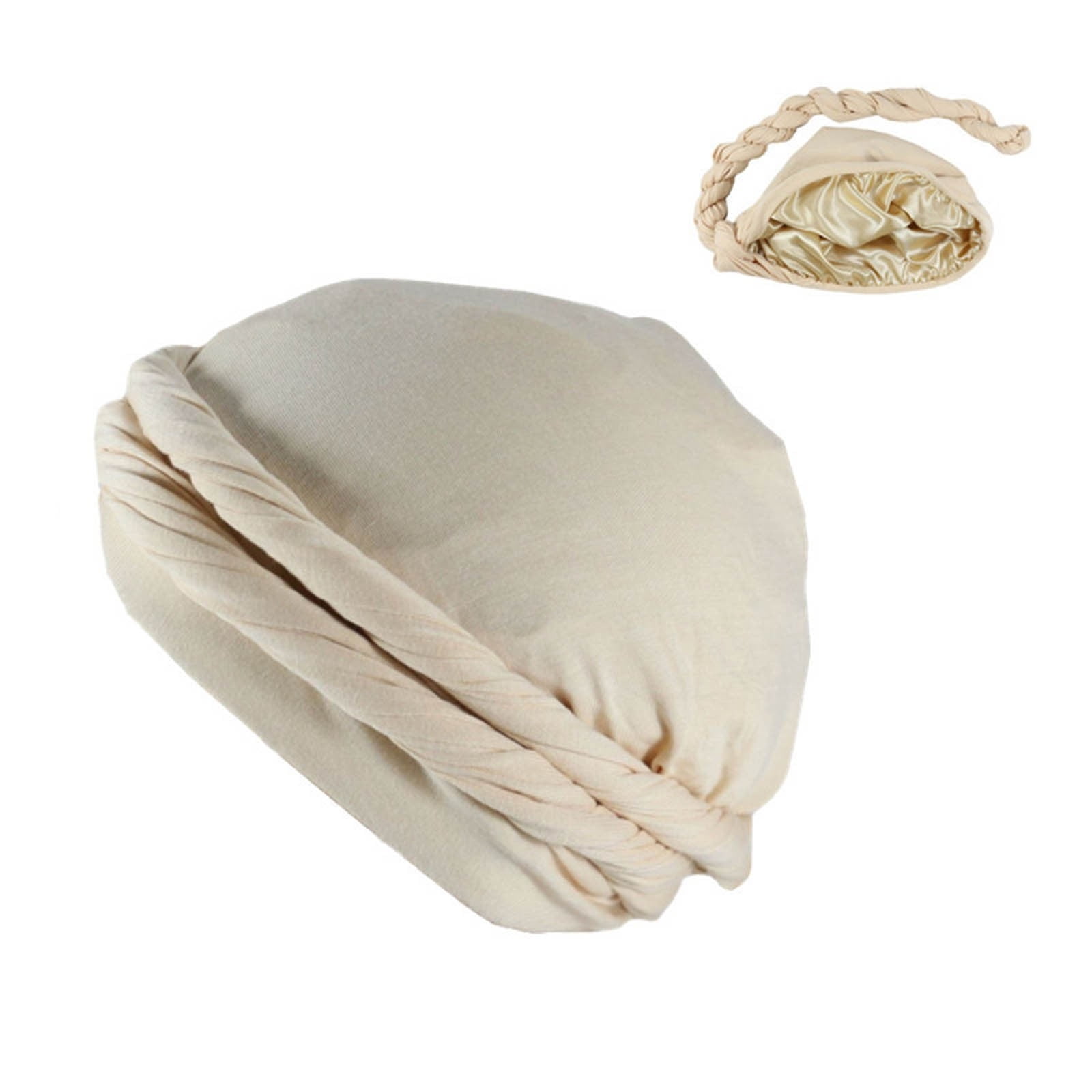Men Turban Head Wrap Satin Lined Twists Bonnet Pre-Tied Braid ,For Men ...