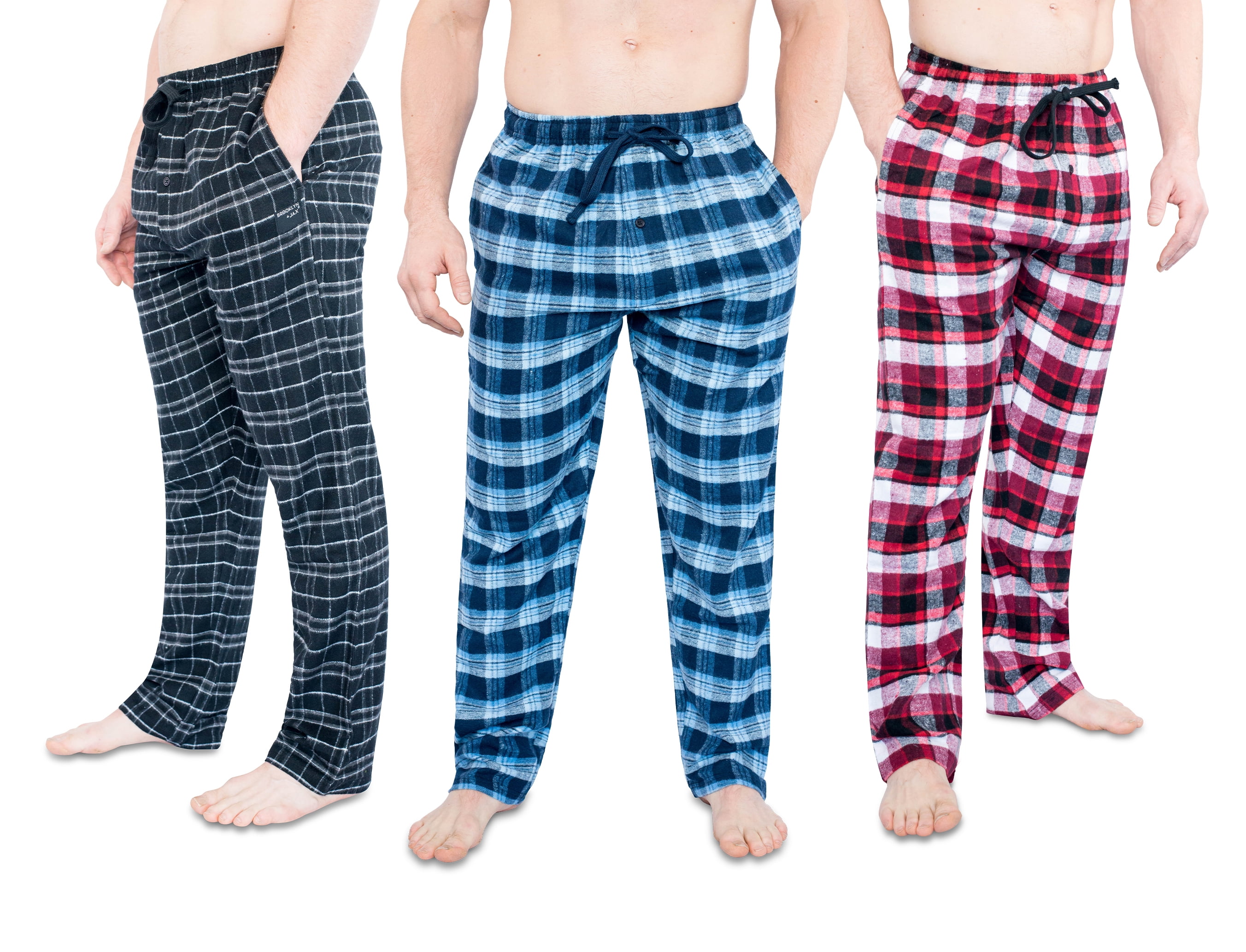 Men Ultra Soft Flannel Plaid Pajama Lounge | Brooklyn Jax Sleep Pants ...