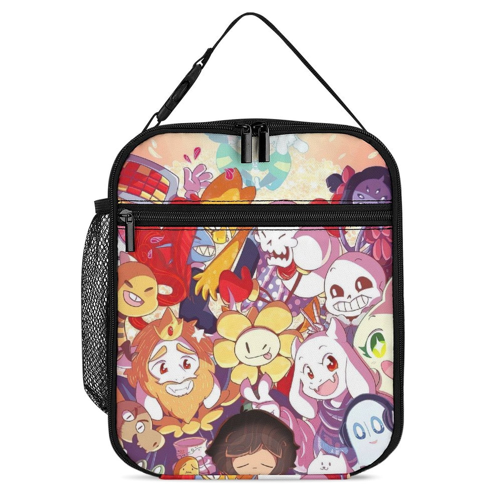 Men Undertale Lunch Box Reusable Portable Lunch Bag Graphic Cooler Tote ...