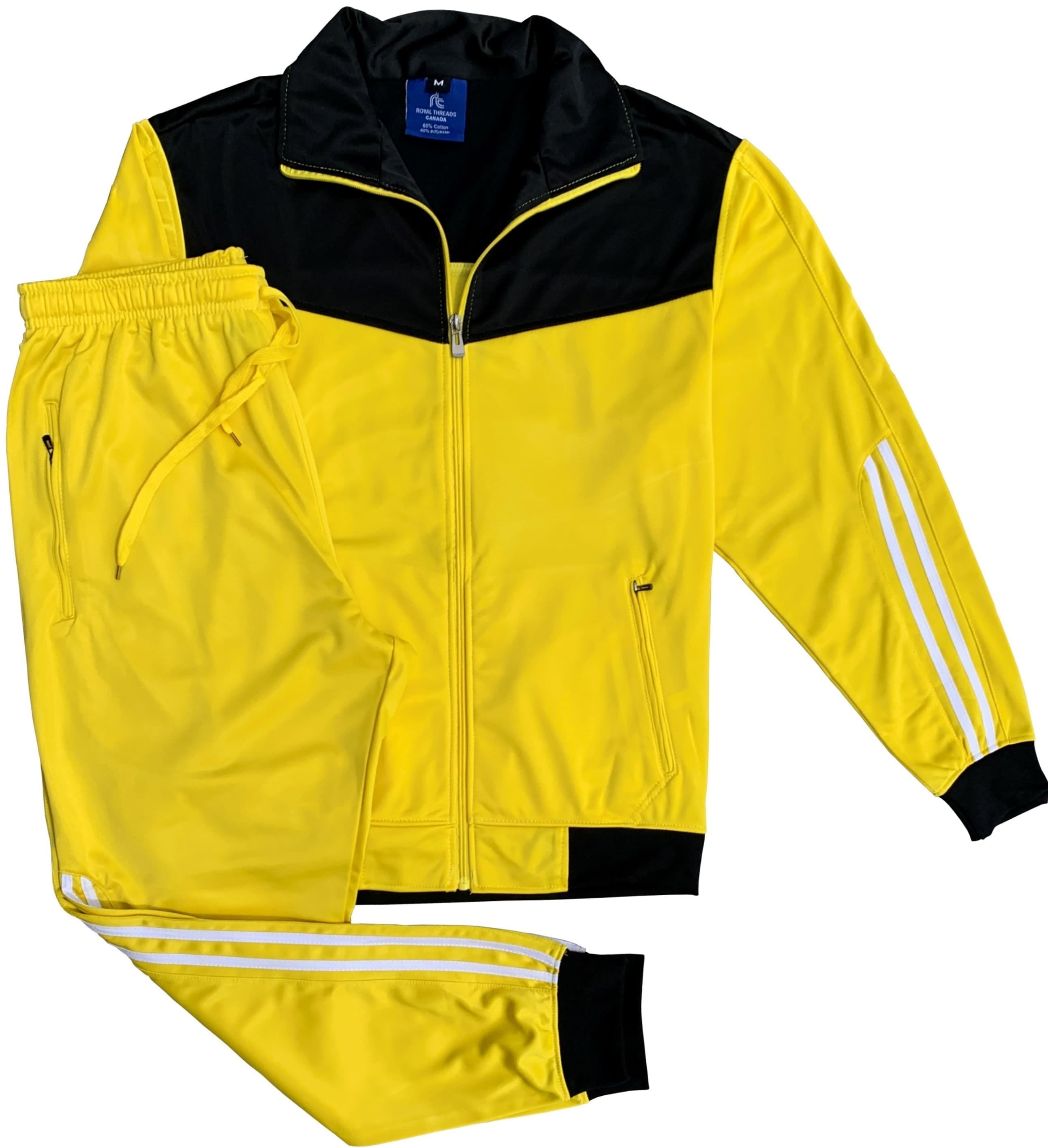 Men Velocity Tracksuit Active Jogging suit GYM Striped Jogger Top and ...