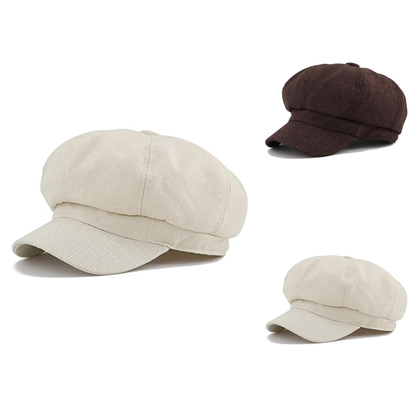 Men Vintage Linen Beret Hat – Lightweight Casual Painter Cap, Korean ...