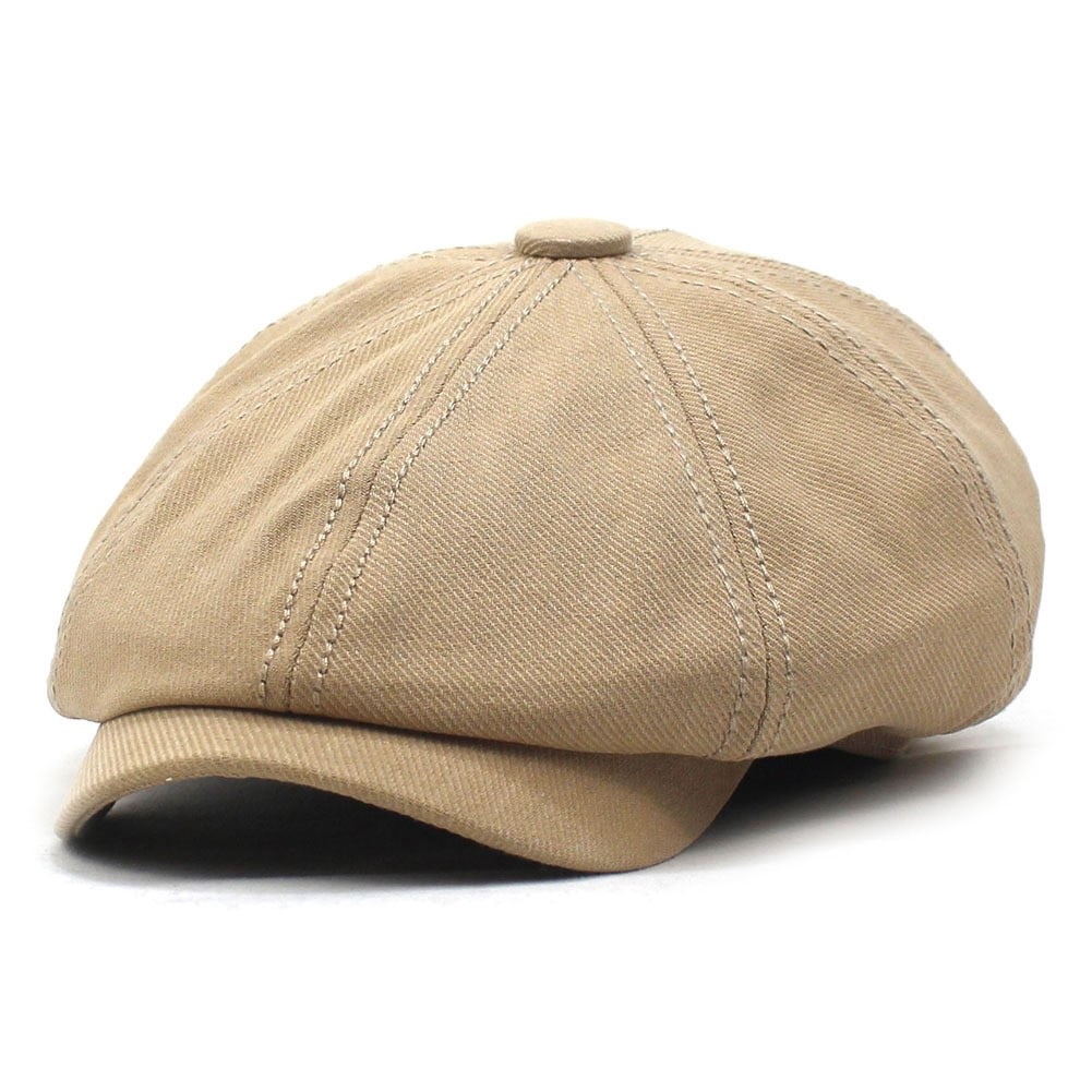 Men Vintage Newsboy Cap Cotton Twill Summer Gatsby Beret Hat Driving ...