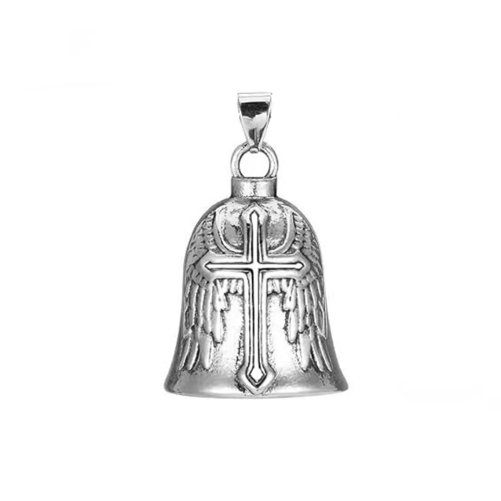 Men Vintage Punk Style Wing Design 3D Design Motorcycle Guardian Bell ...