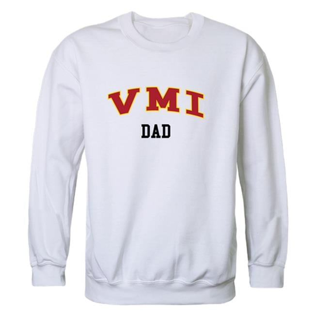 Men Virginia Military Institute Keydets Dad Crewneck Fleece, White ...