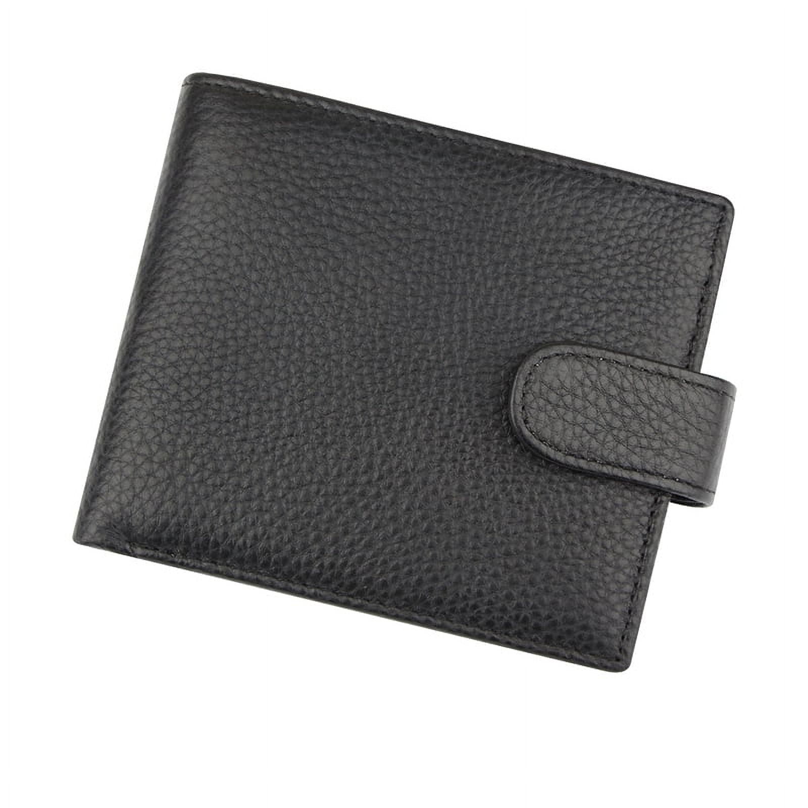 Men Wallet Buckle Large Capacity Credit Card Cash Coin Receipt Photo ...