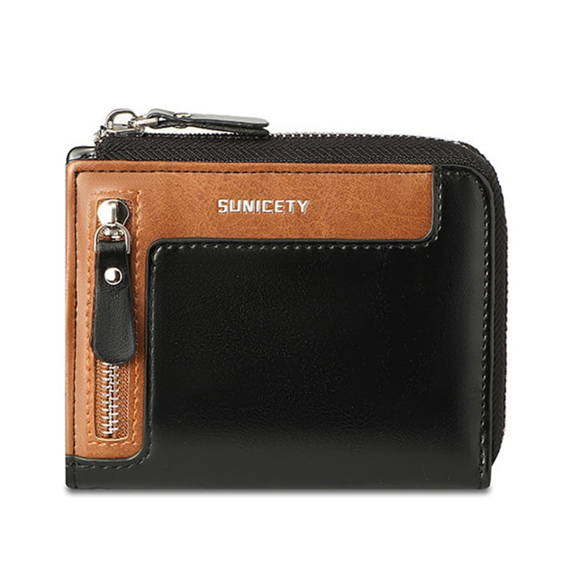 Men Wallet Large Capacity Credit Card Cash Coin Photo Holder Slots ...