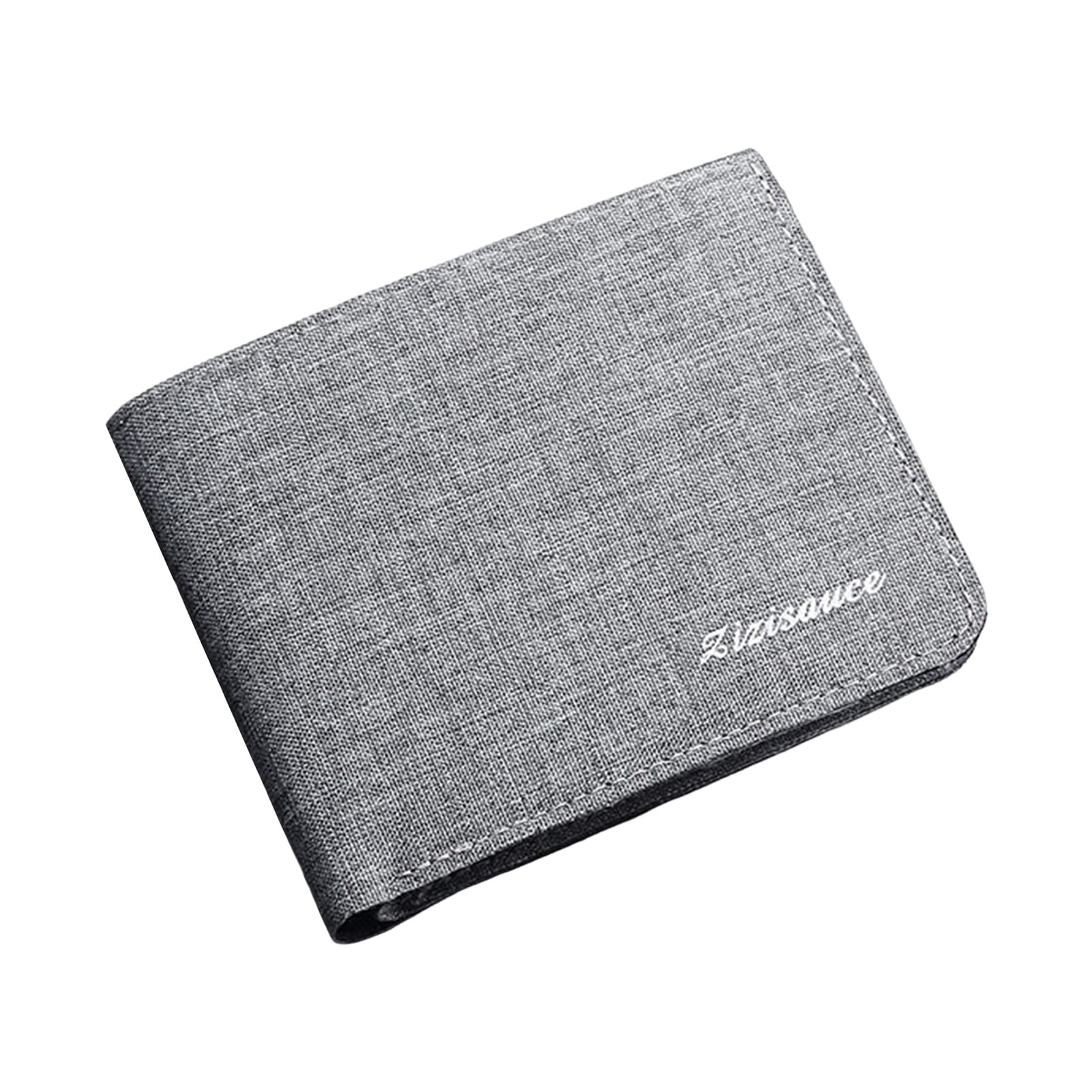 Men Wallet Solid Color Large Capacity Business Style Multiple Slot ...