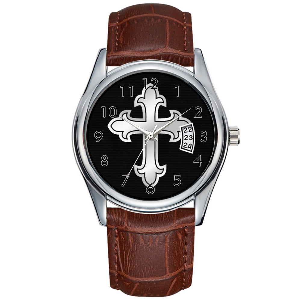 Wrist Watch Cross Logo England English Patriotic Stainless Steel