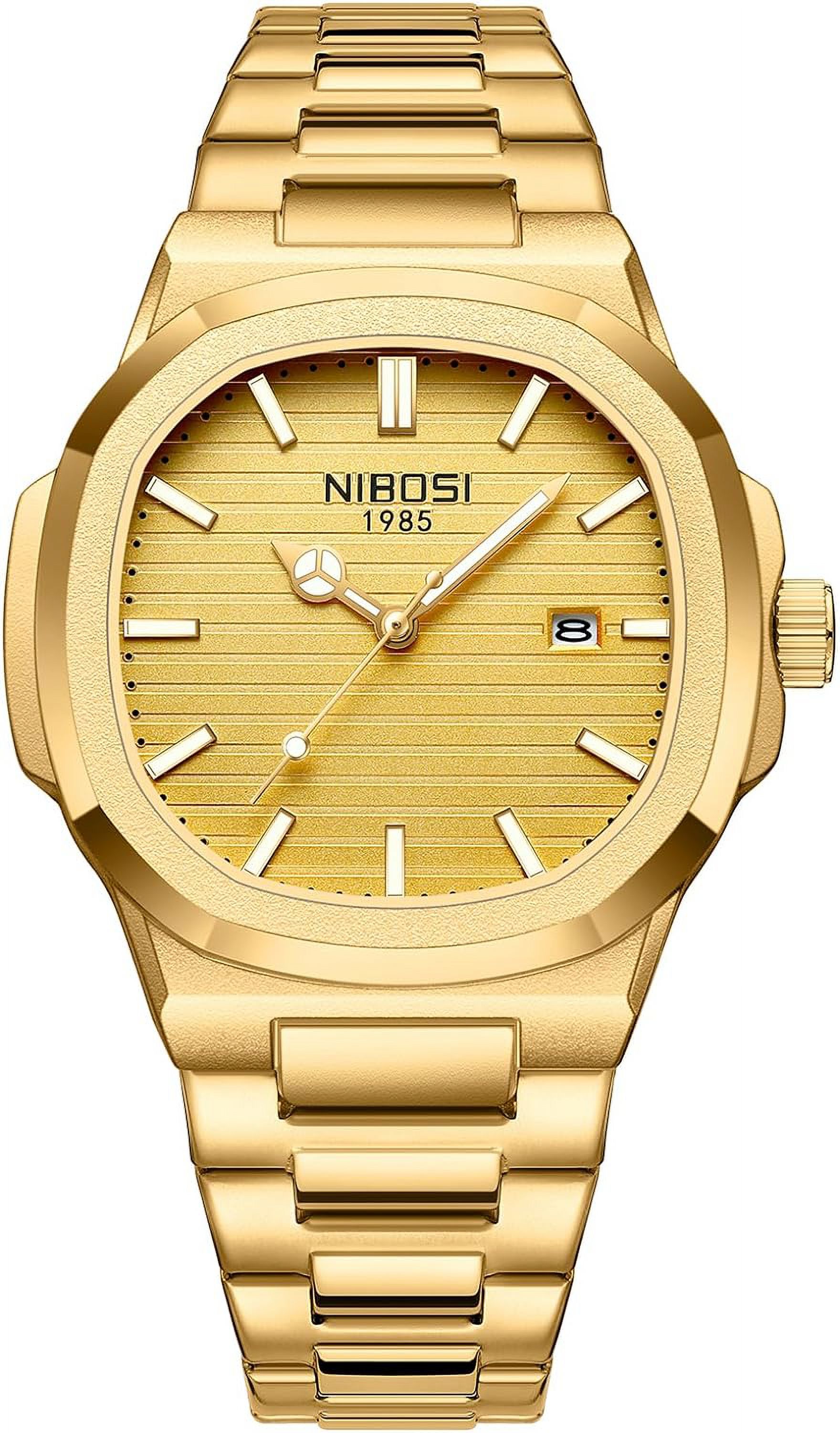 Men Watches Analog Quartz Stainless Steel Military Watches for Men ...