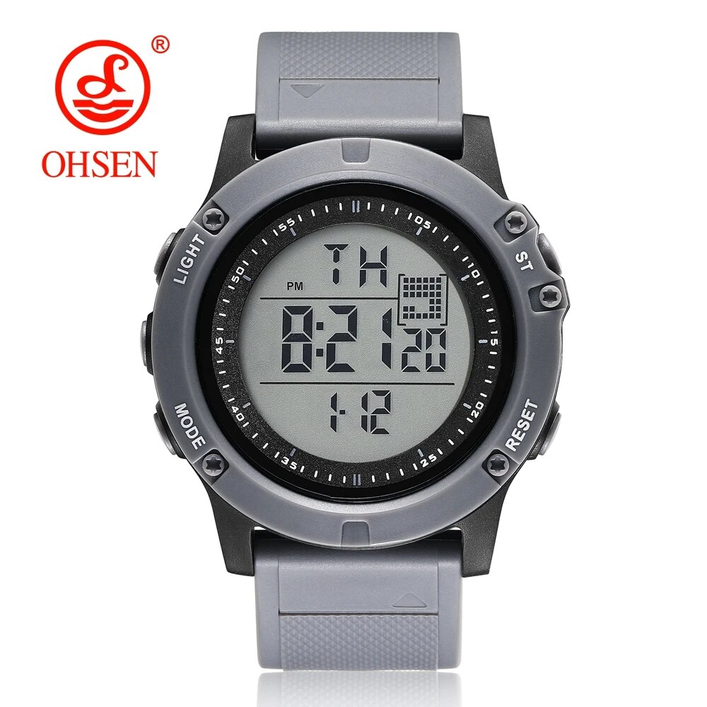 Men Watches Outdoor Sport Waterproof Digital Watch for Men Large LED ...
