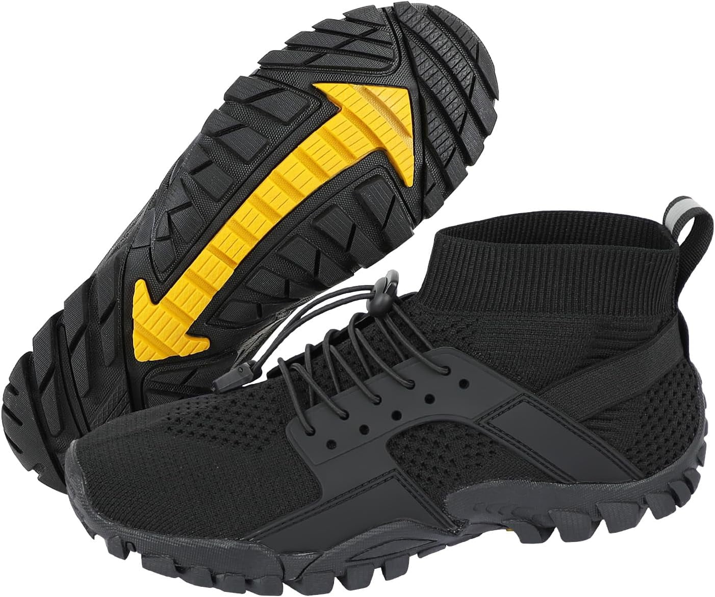 Men Water Hiking Shoes Barefoot Slip Resistant High Top Wading Shoes ...
