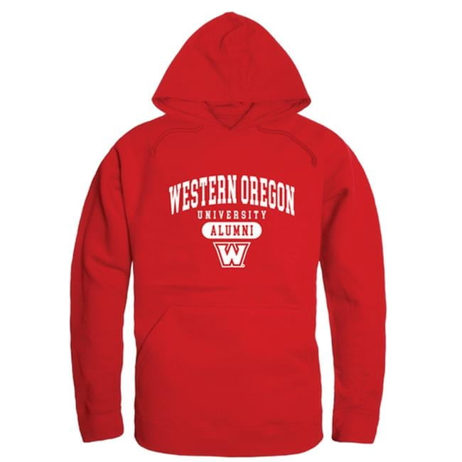 Men Western Oregon Wolves Alumni Hoodie, Red - Small - Walmart.com