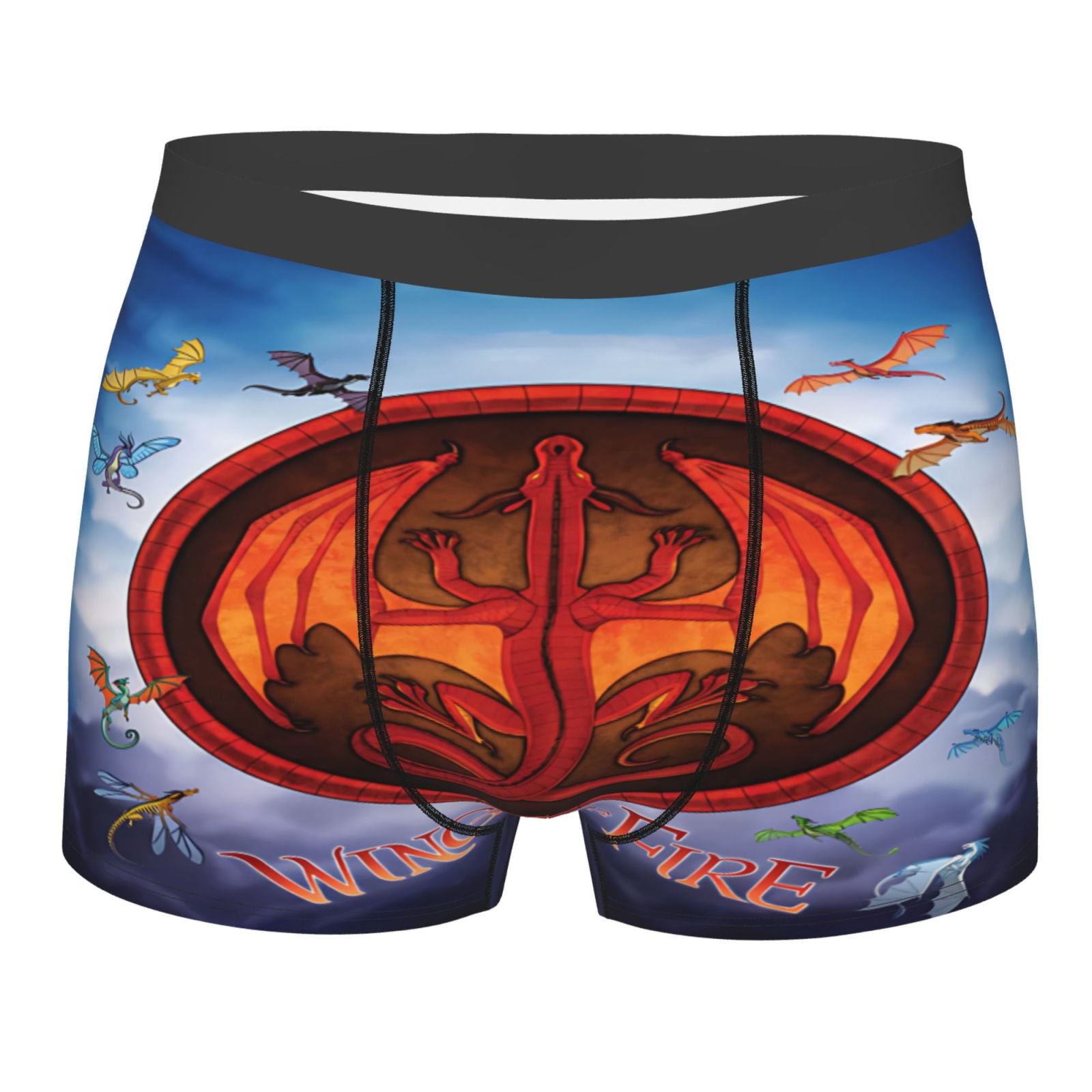 Men Wings Dragon Fire Boxer Briefs Underwear Boxer Shorts For Boyfriend ...