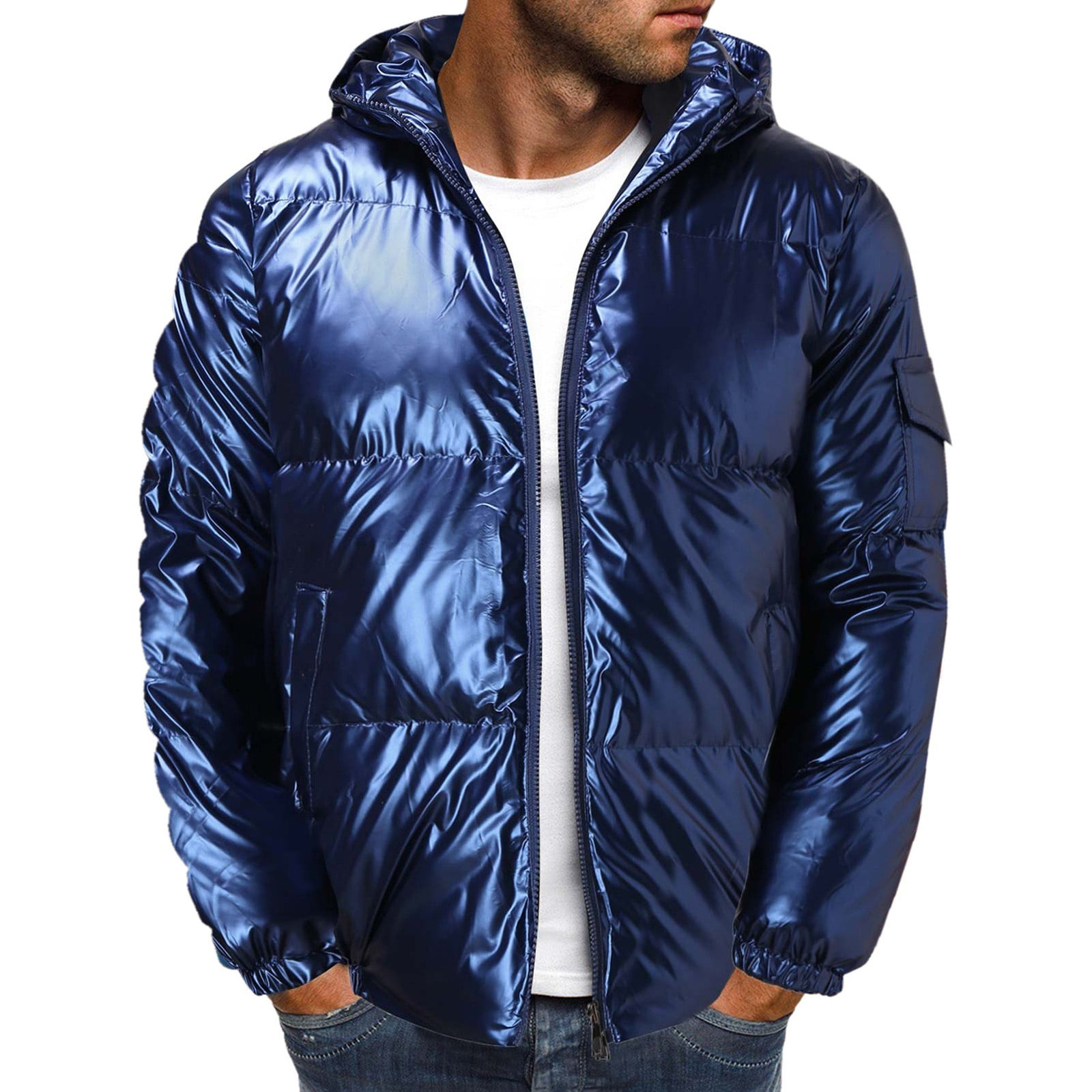 Men Winter Jackets Men's Winter Ski Jacket Warm Hiking Windbreaker ...