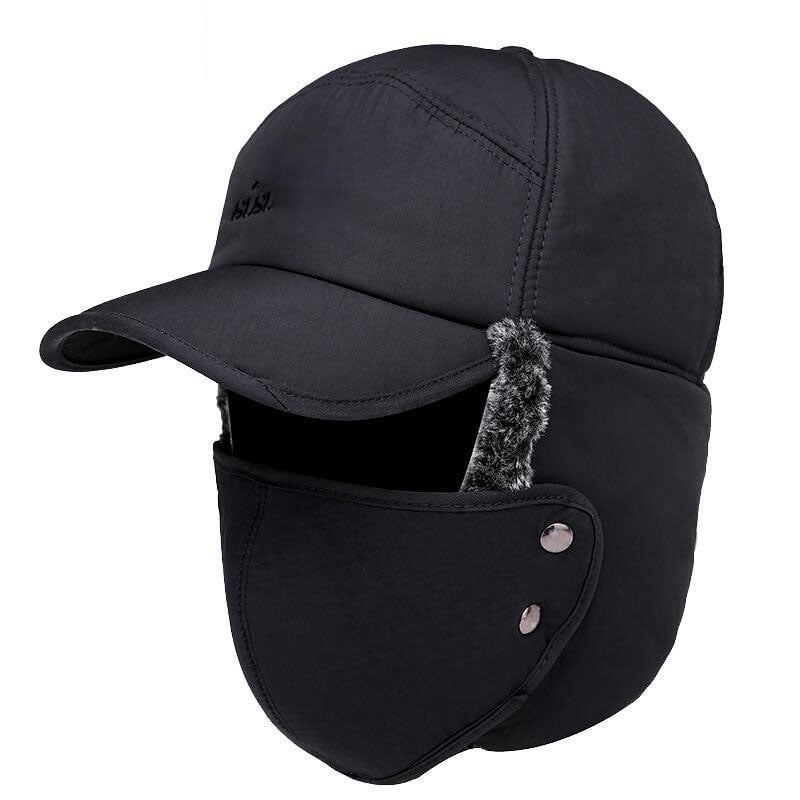 Men Winter Trapper Hats Ear Flaps Hats Aviator Snow Windproof Thermal ...