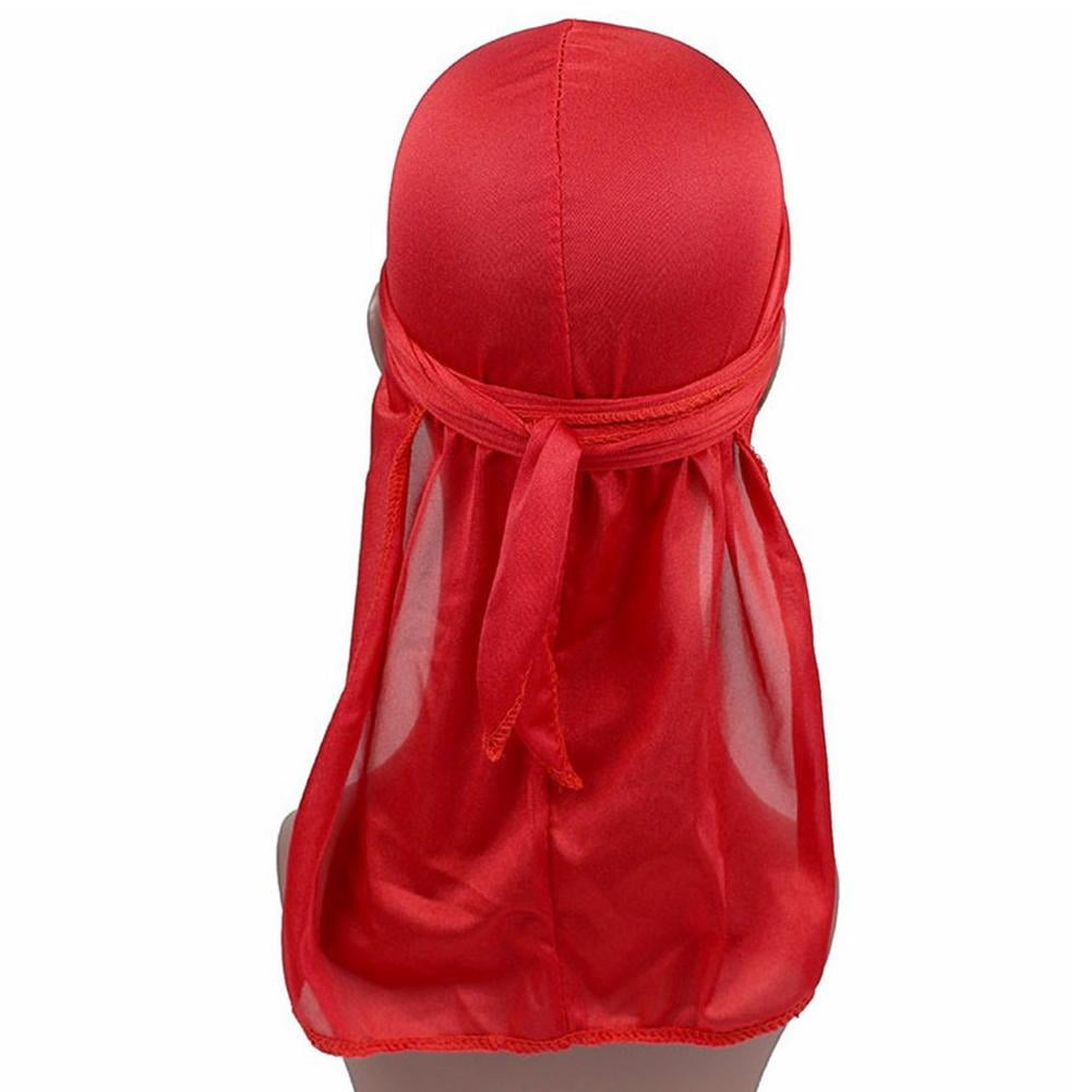 Men Women Bandana Doo Durag Rag Headwear Unisex Silk Pirate Cap ...