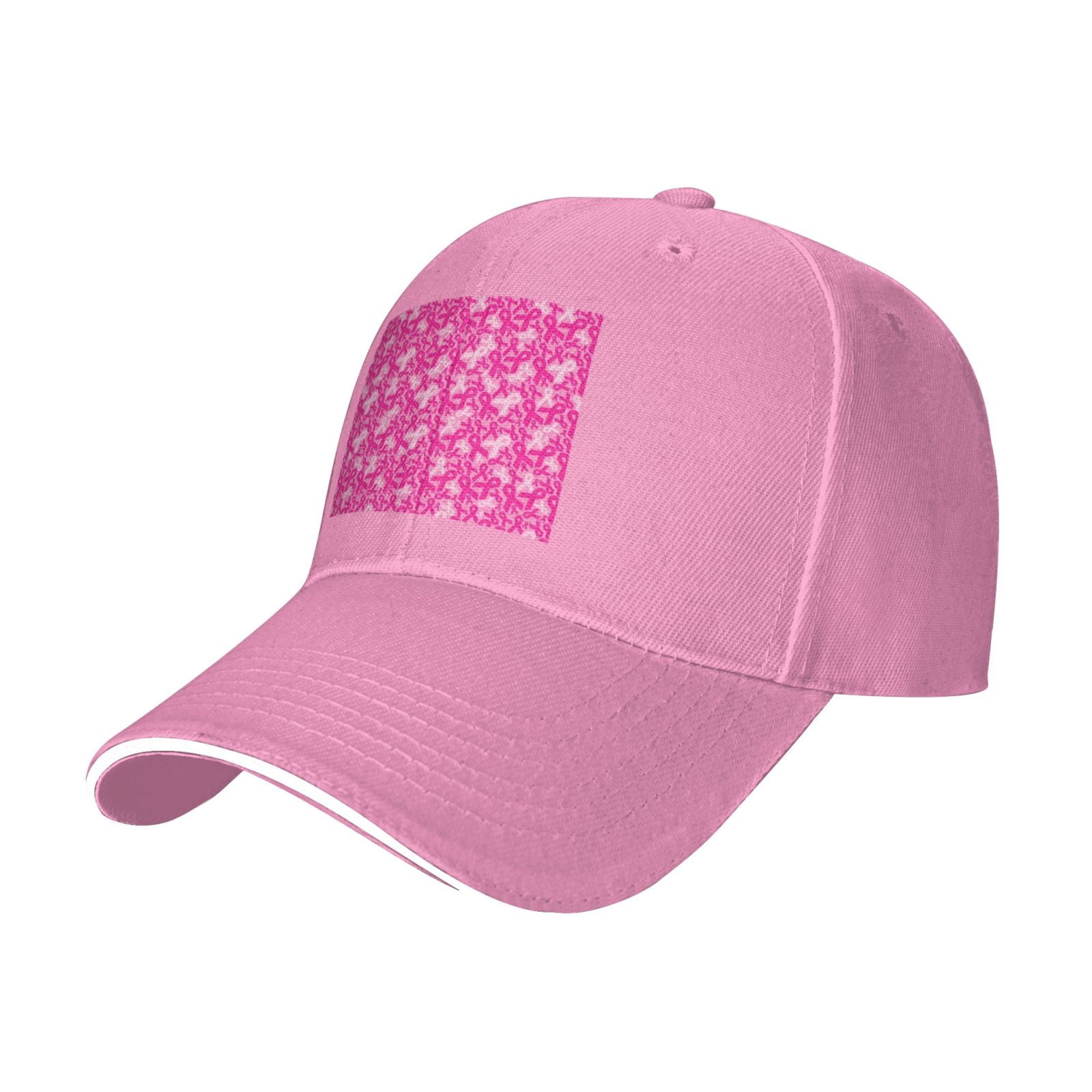 Men Women Breast Cancer Ribbons Baseball Cap Adjustable Sandwich Bill ...