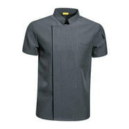 Chef Coat Chef Clothing with Pocket Breathable Catering Waiter Apparel ...