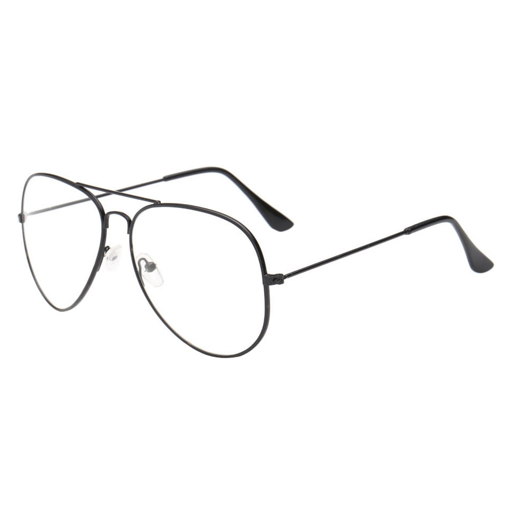 Men Women Clear Lens Glasses Metal Spectacle Frame Myopia Eyeglasses