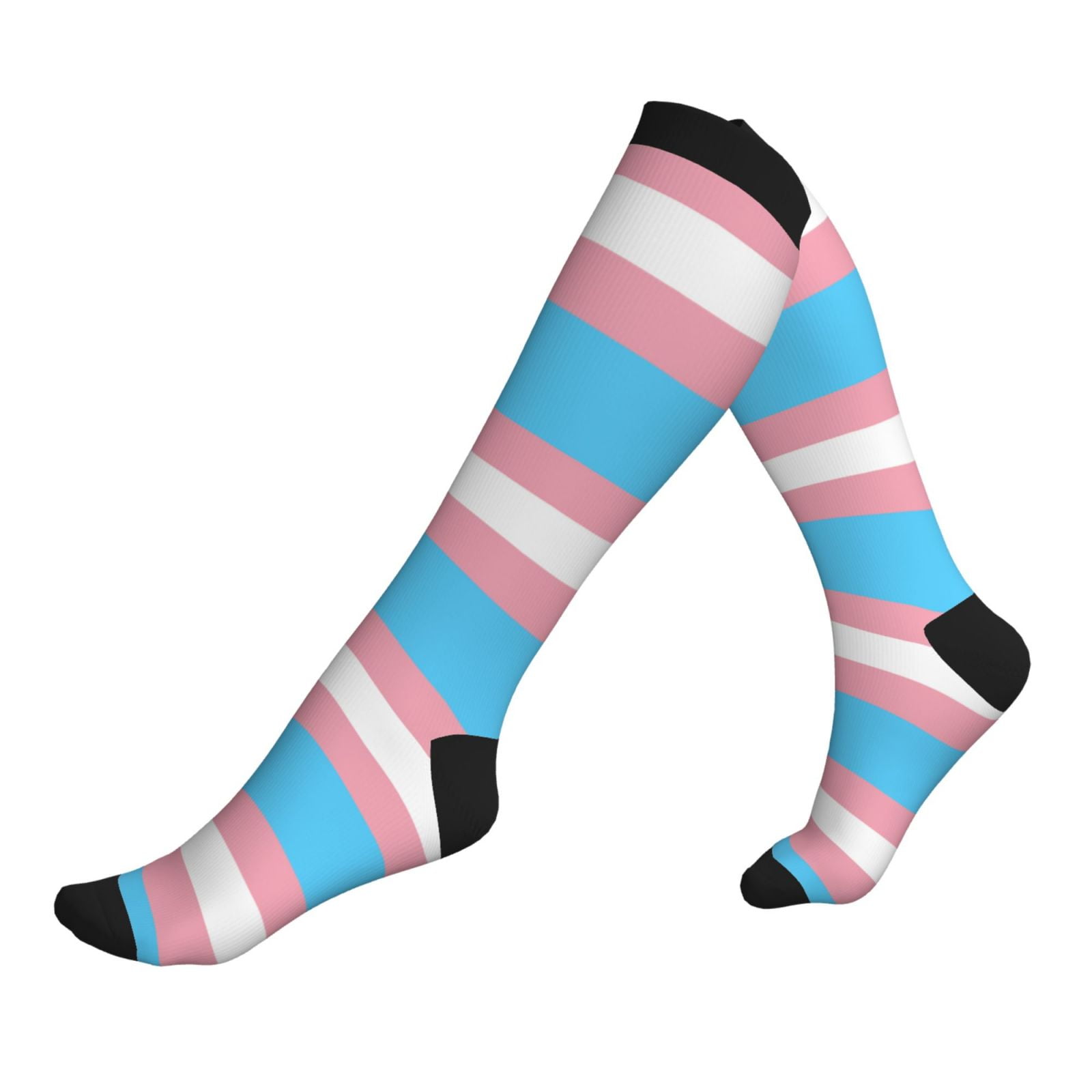 Men Women Compression Socks Transgender Pride Flag Compression ...