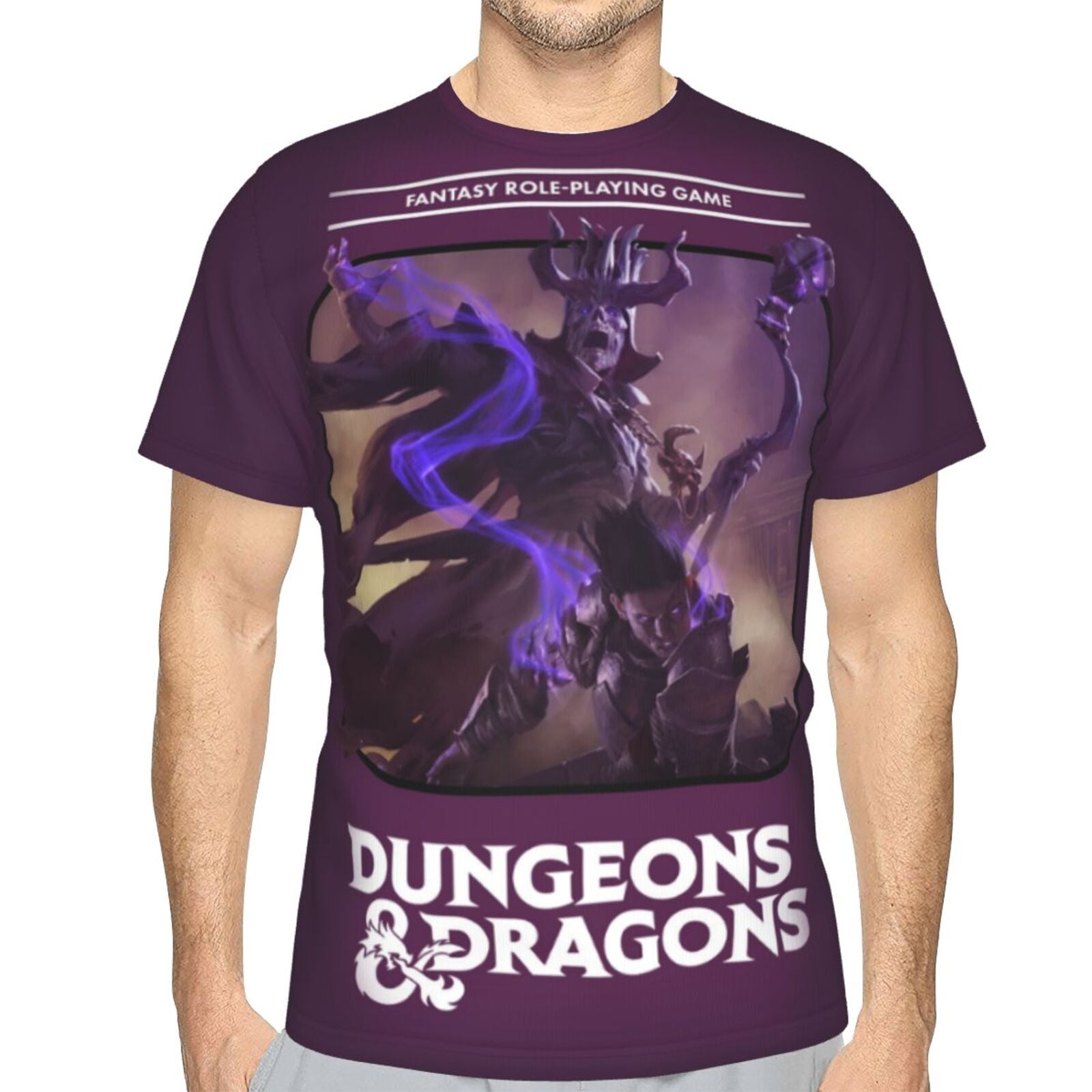 Men Women DND Dungeons And Dragons Shirts Short Sleeve Cosplay Adults ...