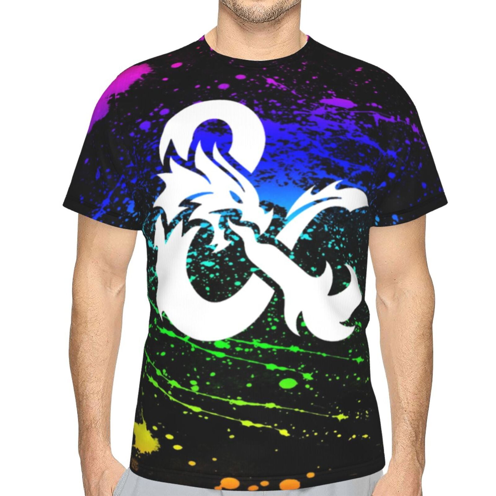 Men Women DND Dungeons And Dragons Shirts Short Sleeve Cosplay Adults ...