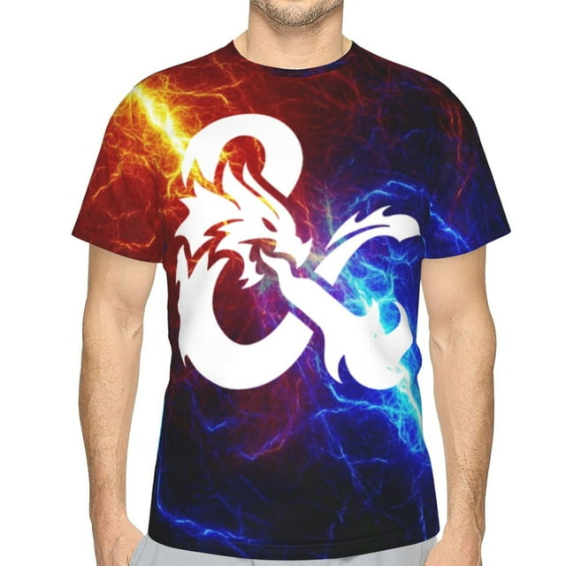 Men Women DND Dungeons And Dragons Shirts Short Sleeve Cosplay Adults ...