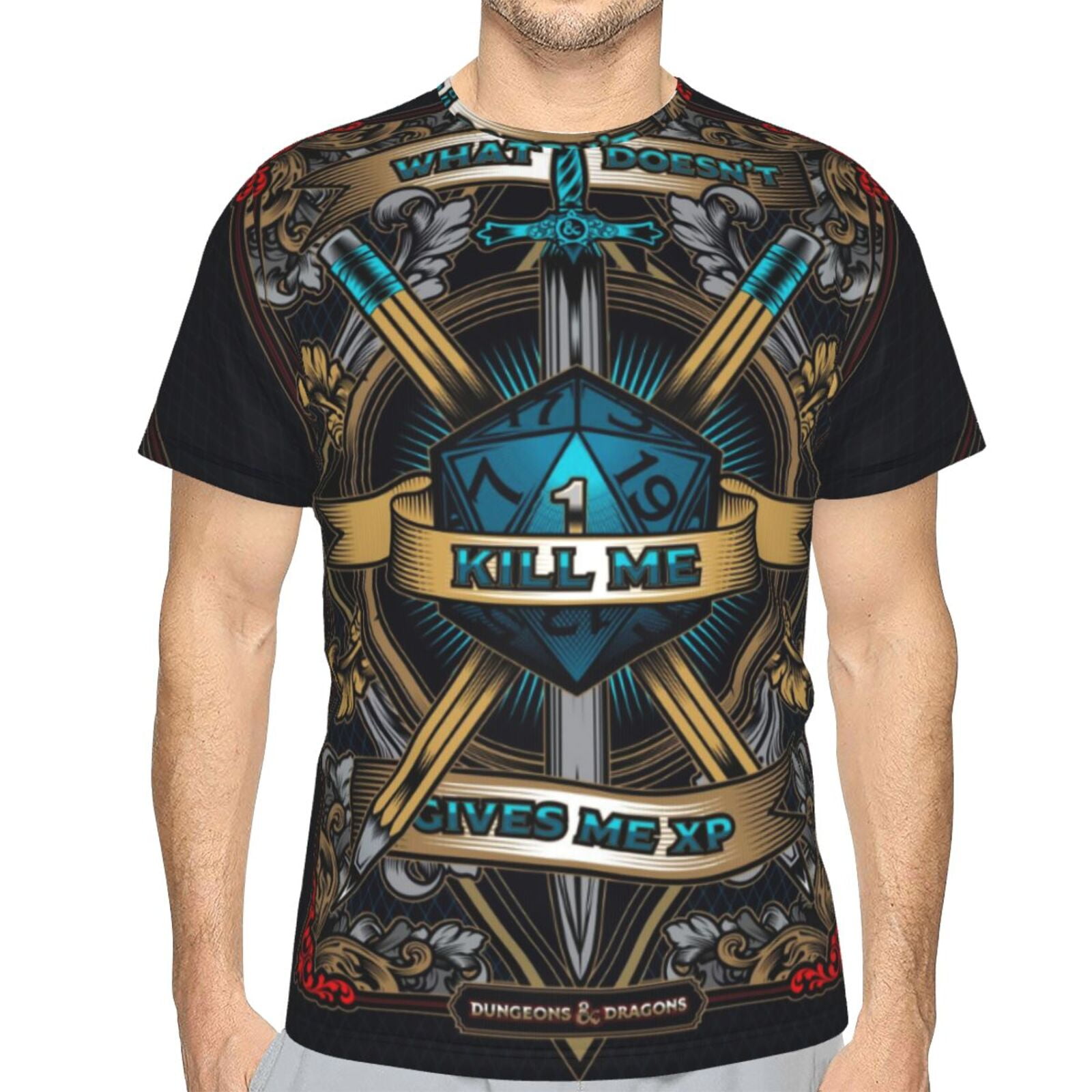 Men Women DND Dungeons And Dragons Shirts Short Sleeve Cosplay Adults ...