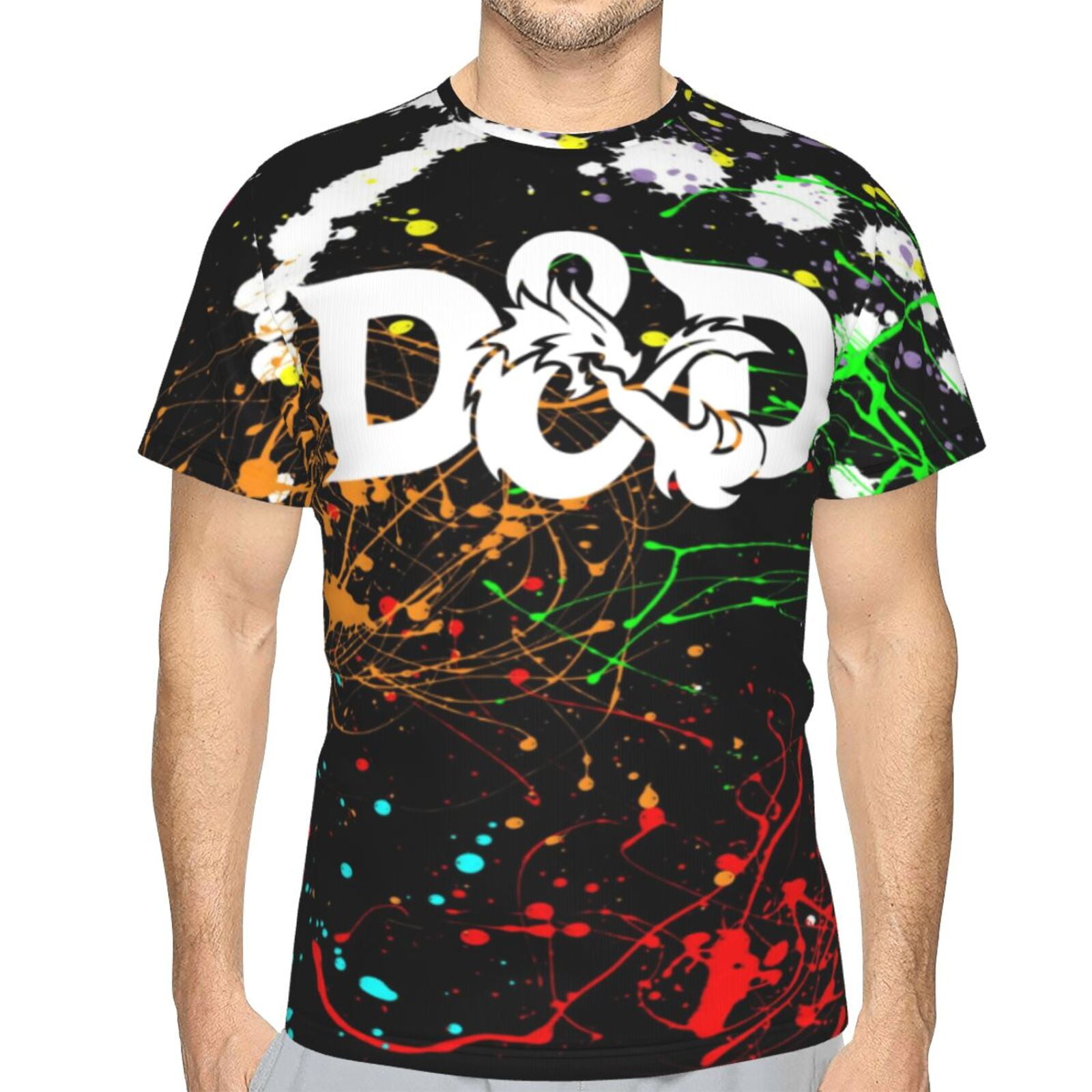 Men Women DND Dungeons And Dragons Shirts Short Sleeve Cosplay Adults ...