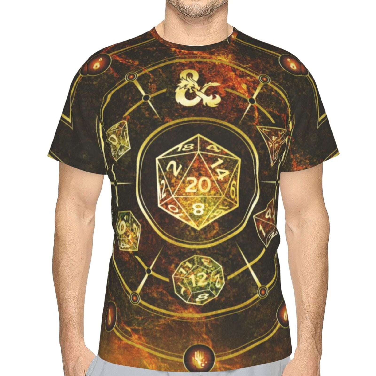 Men Women DND Dungeons And Dragons Shirts Short Sleeve Cosplay Adults ...