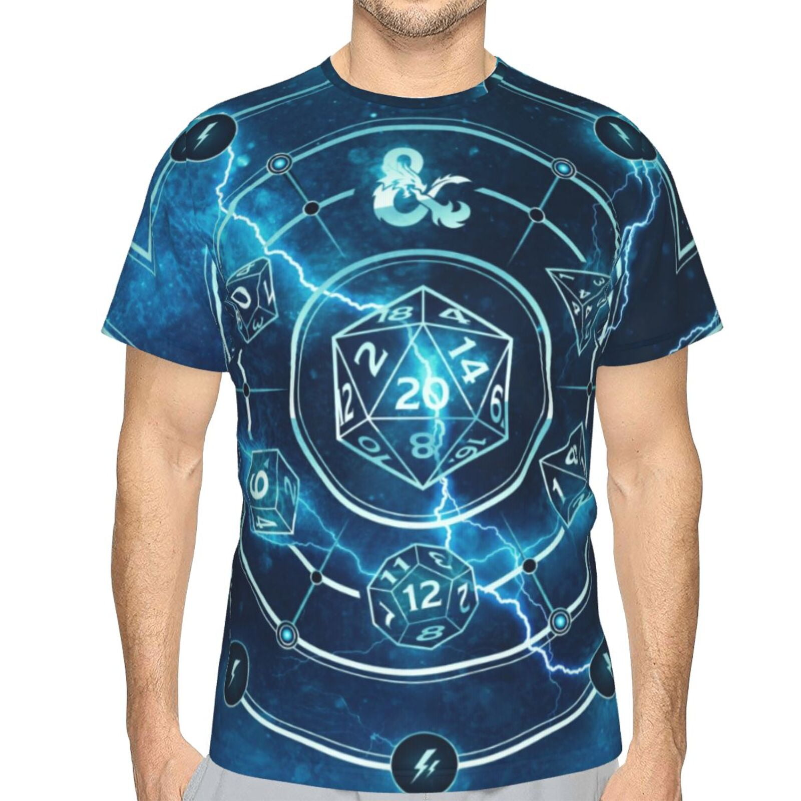 Men Women DND Dungeons And Dragons Shirts Short Sleeve Cosplay Adults ...