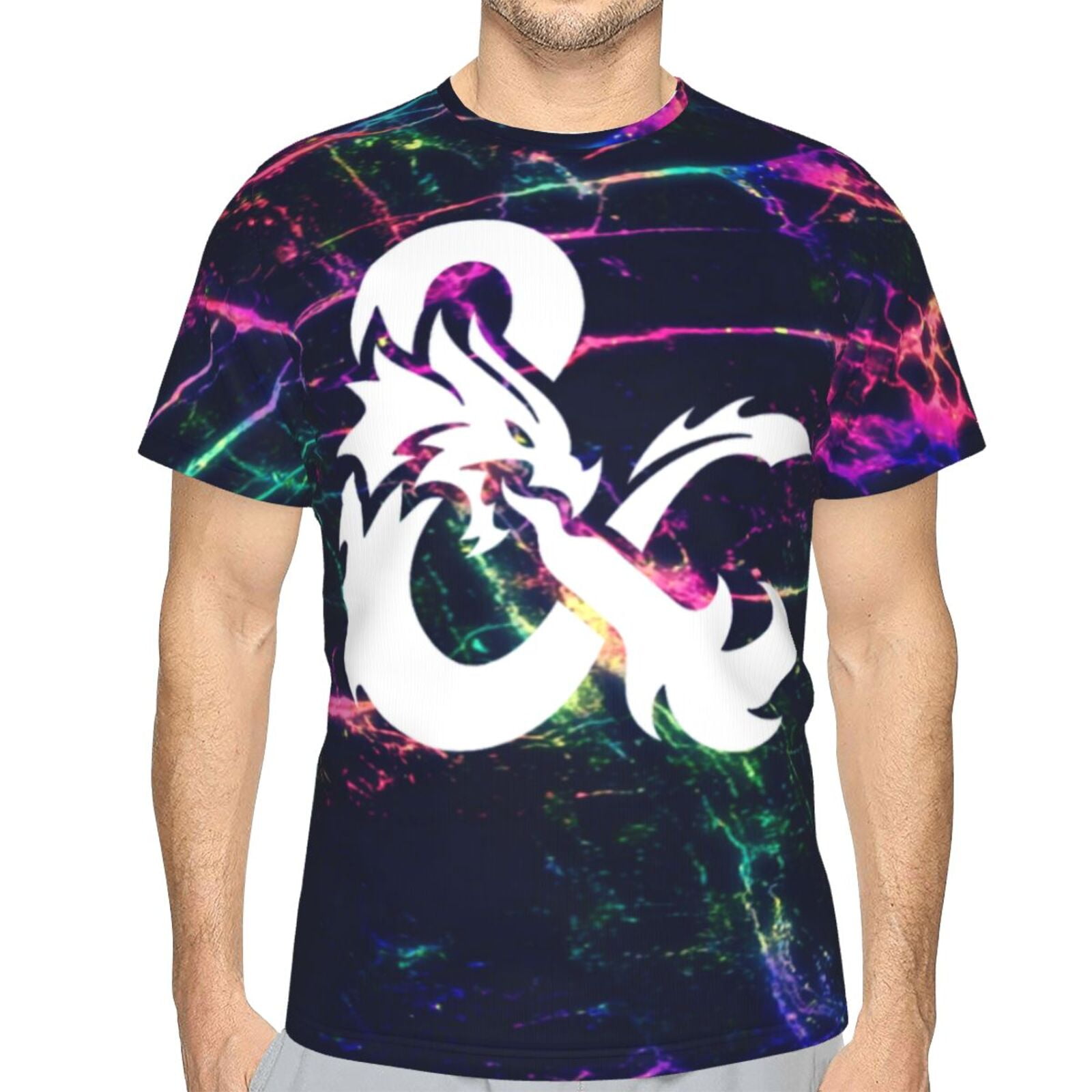 Men Women DND Dungeons And Dragons Shirts Short Sleeve Cosplay Adults ...