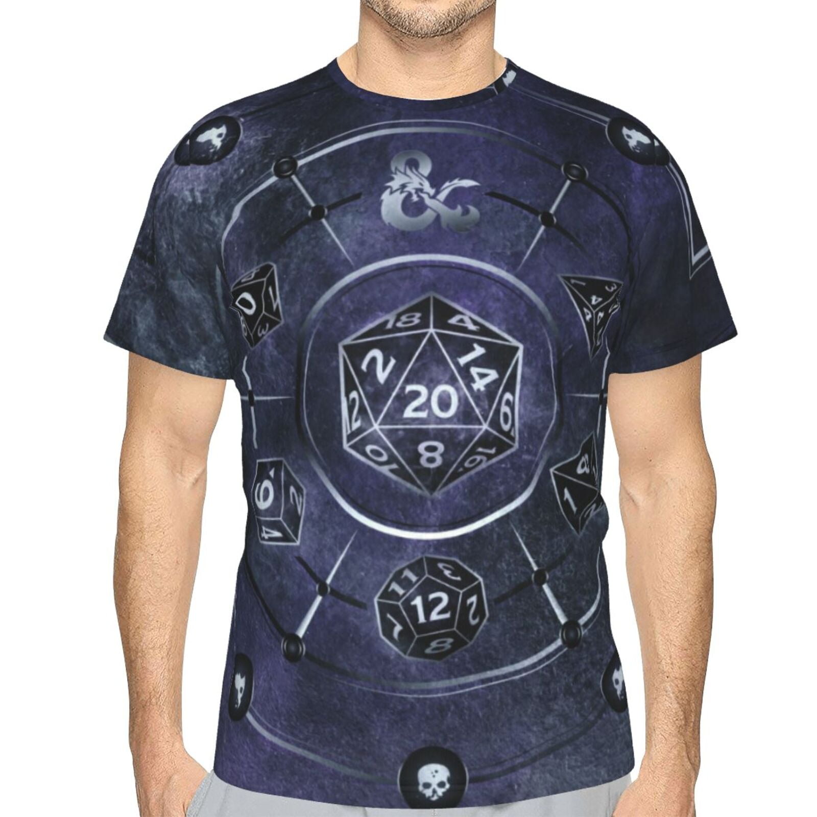 Men Women DND Dungeons And Dragons Shirts Short Sleeve Cosplay Adults ...