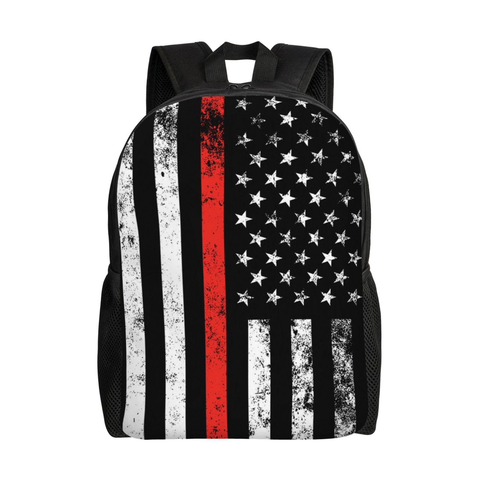 Men Women Firefighter Firefighting Flag Laptop Backpack For Outdoor ...