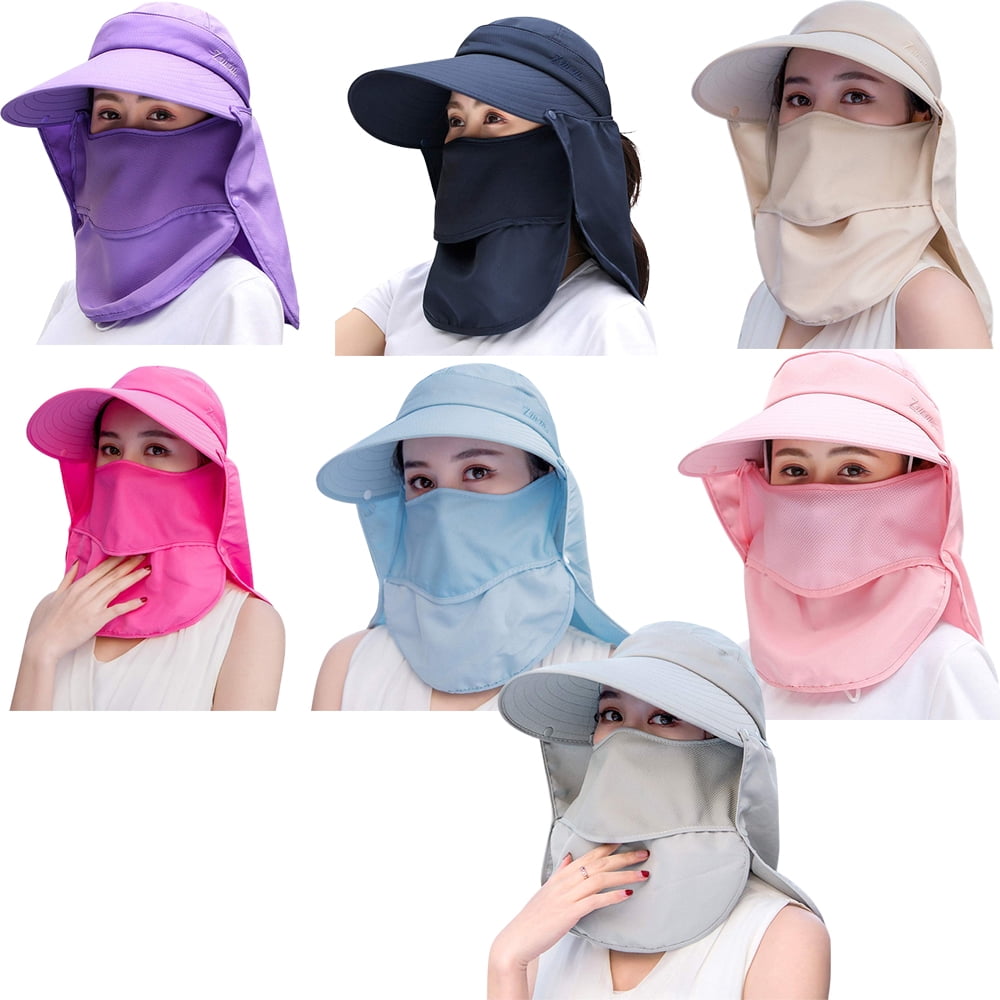 Men Women Fishing Hats Outdoor UV Protection Sun Protection Wide Brim ...