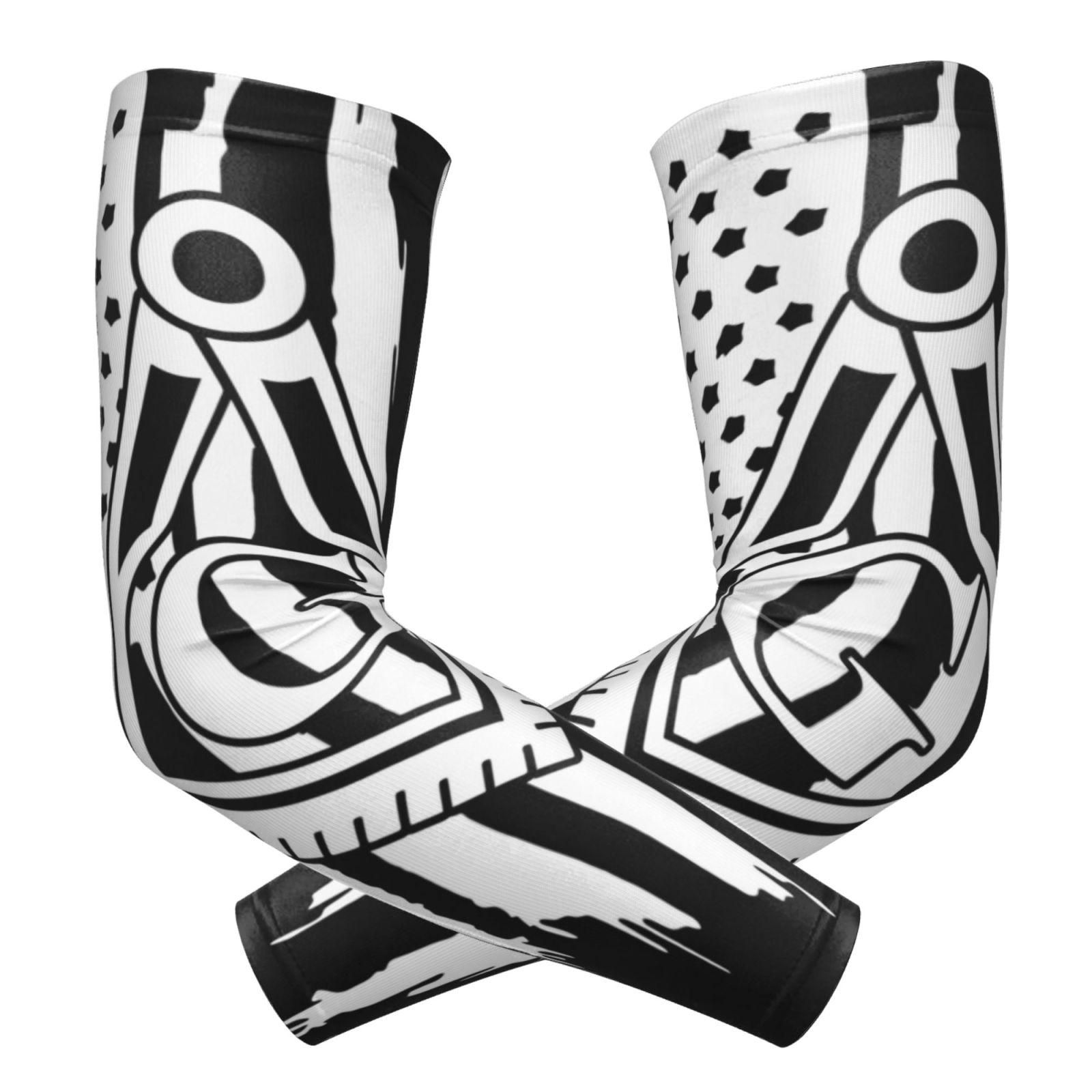 Men Women Freemason Masonic Flag Compression Arm Sleeves Cover Arms For ...