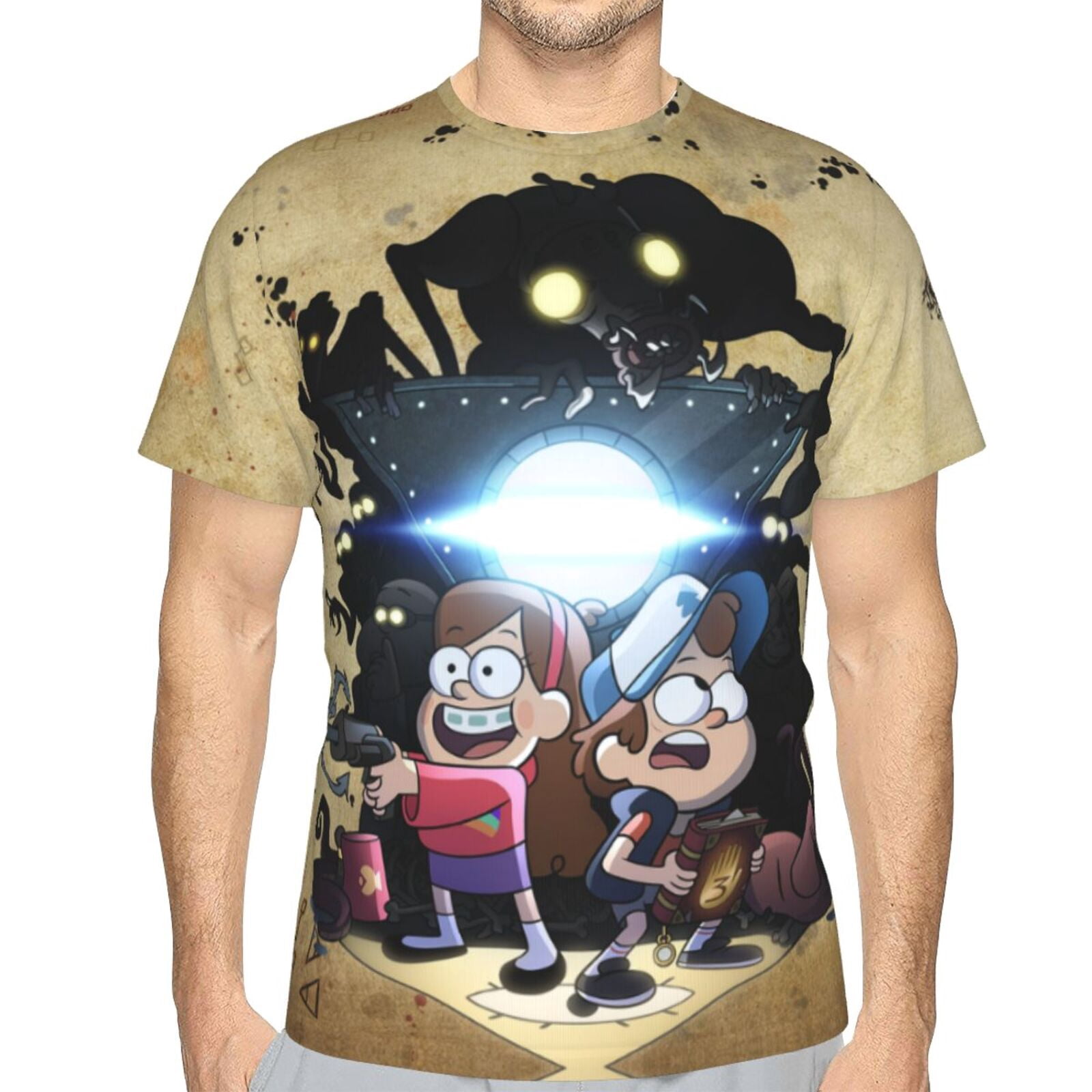 Men Women Gravity Fall Shirts Short Sleeve Cosplay Adults Anime T ...