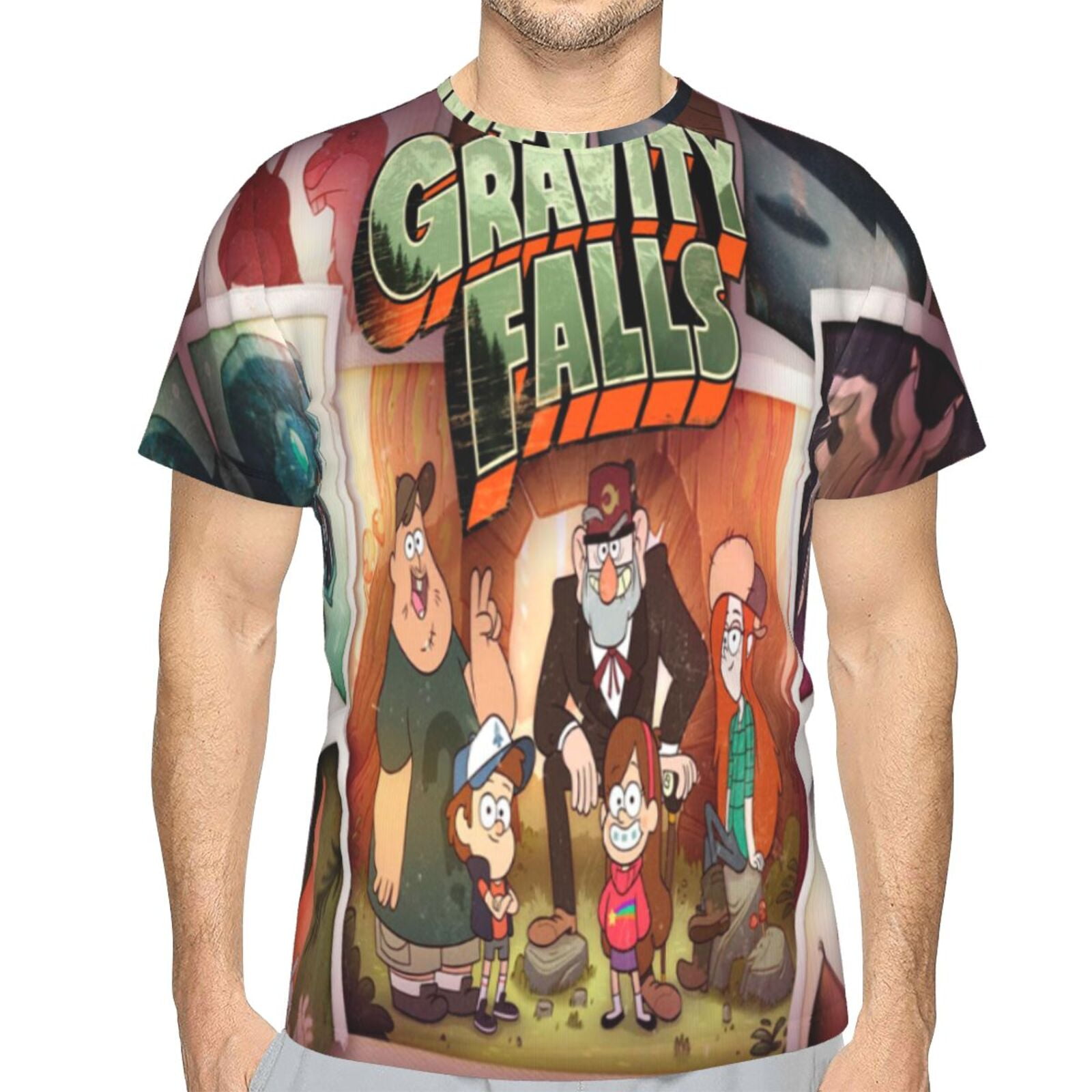 Men Women Gravity Fall Shirts Short Sleeve Cosplay Adults Anime T ...