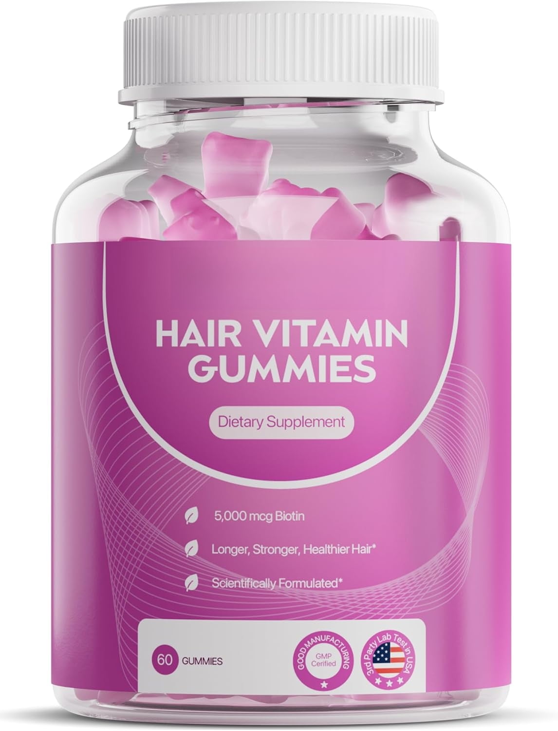 Men & Women Hair & Nail Wellness Gummies – 60 Count - Walmart.com