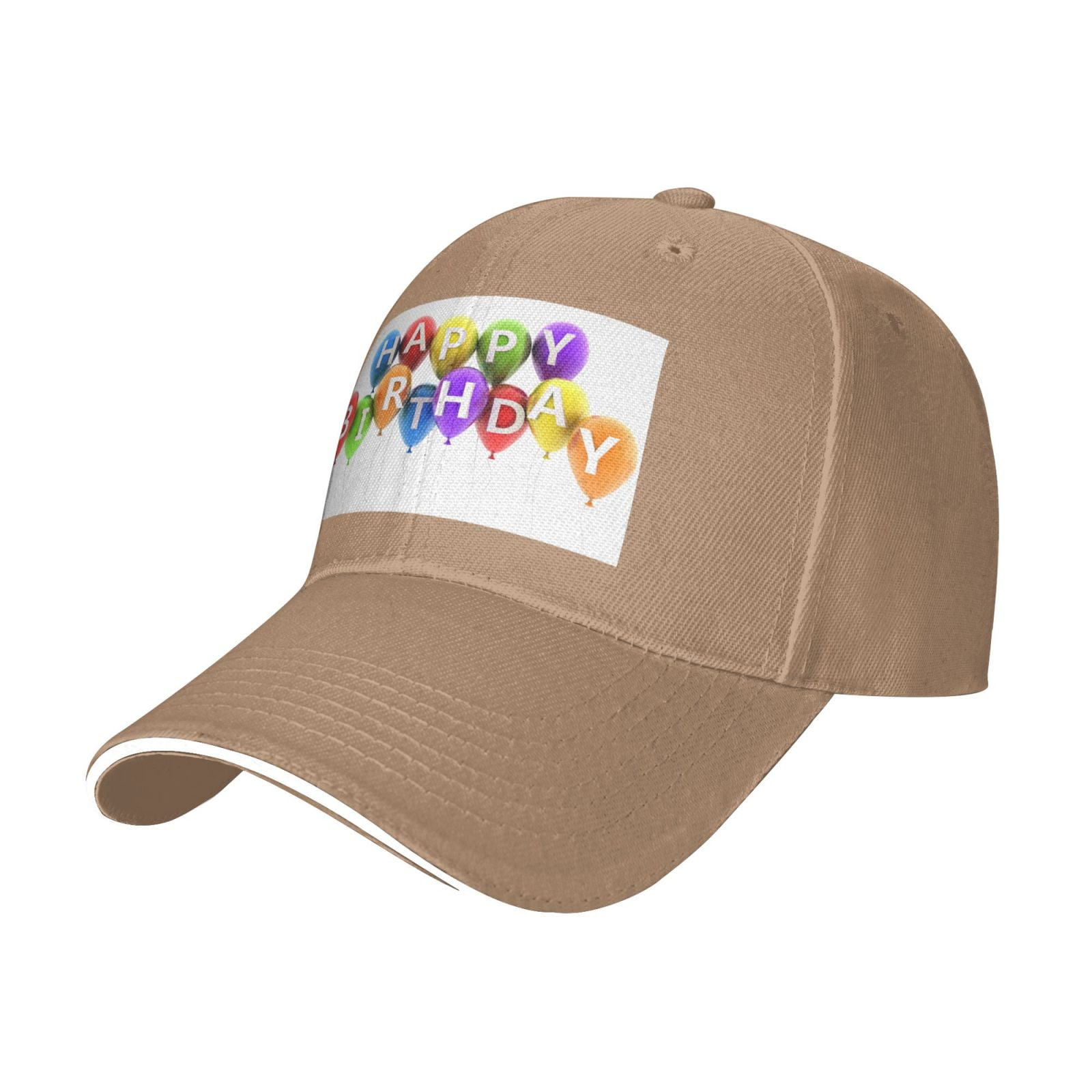 Men Women Happy Birthday Baseball Cap Adjustable Sandwich Bill Dad ...