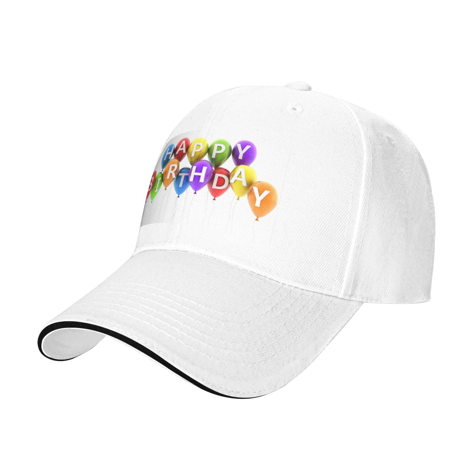 Men Women Happy Birthday Baseball Cap Adjustable Sandwich Bill Dad ...