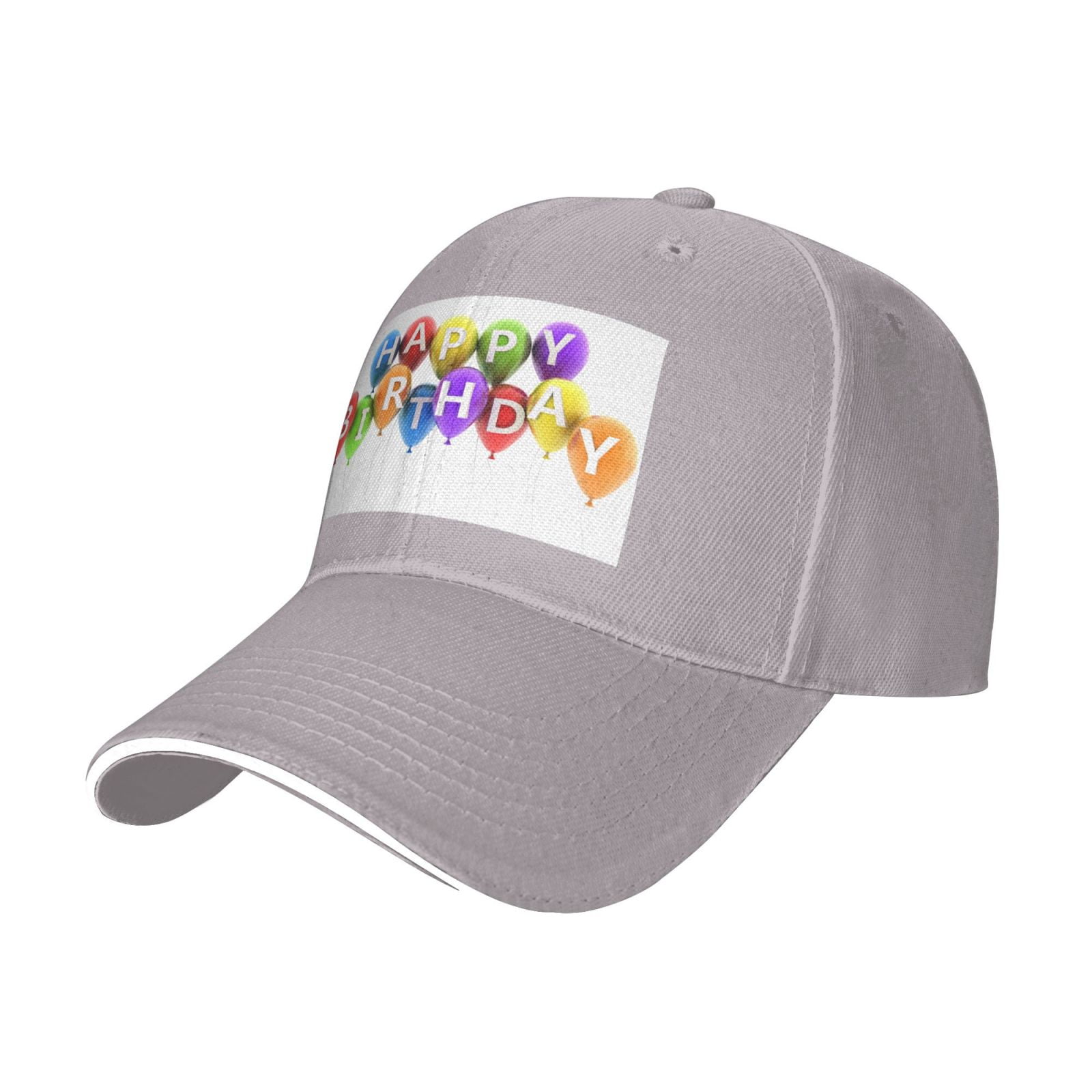 Men Women Happy Birthday Baseball Cap Adjustable Sandwich Bill Dad ...