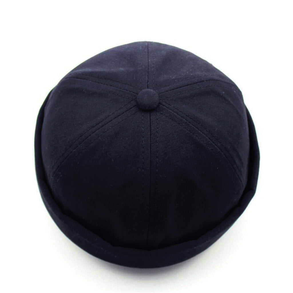Men Women Hat Cap Casual Docker Sailor Mechanic Brimless Solid Color ...