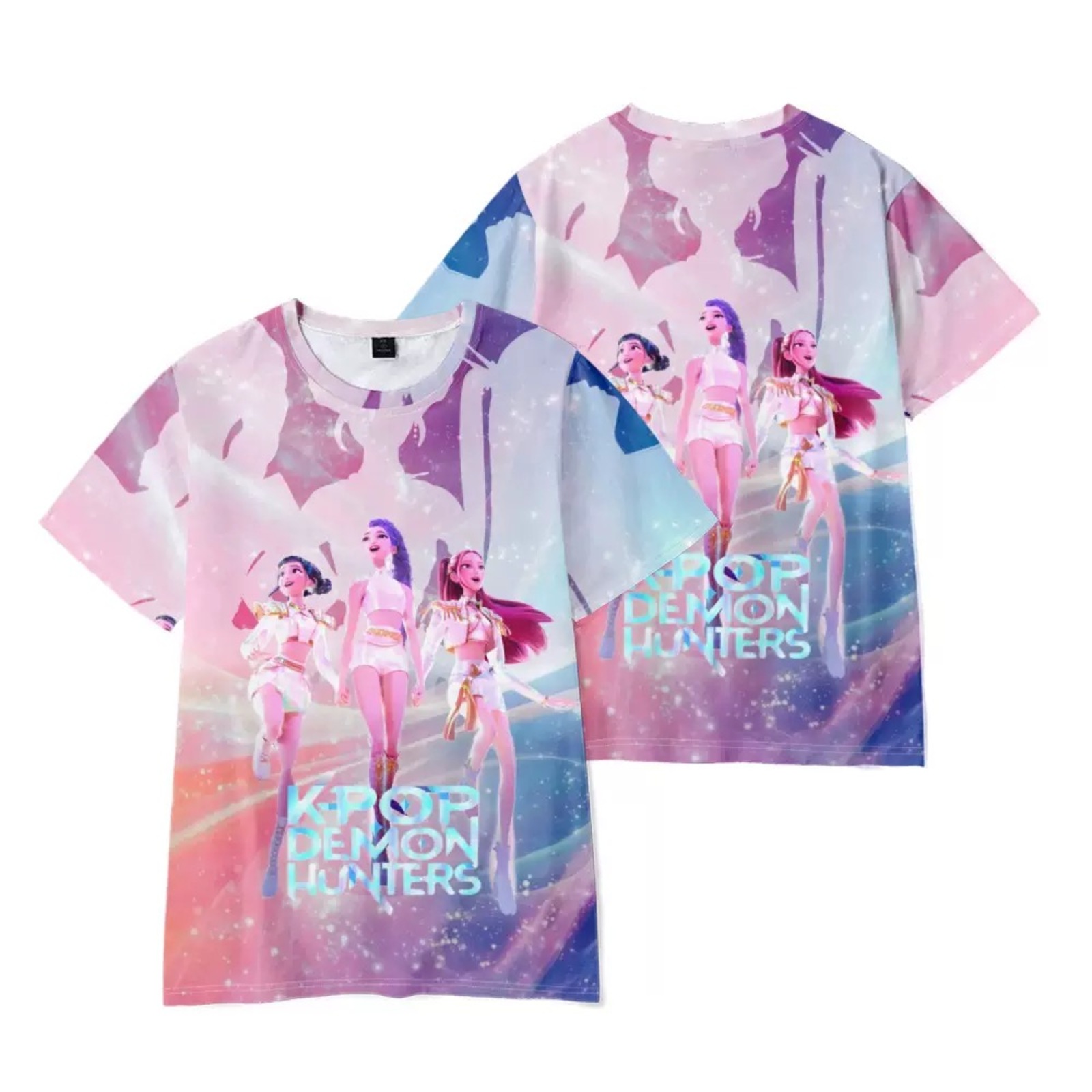 Men Women K-Pop Demon Hunters Shirt 3D Print T-Shirts Cosplay Shirts ...