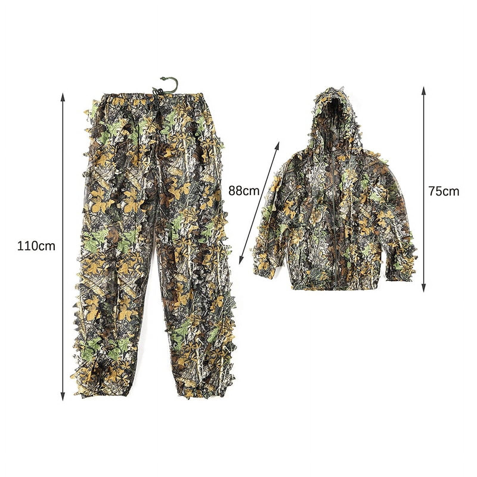 Men Women Kids Outdoor Ghillie Suit Jungle Suit CS Training Leaves ...