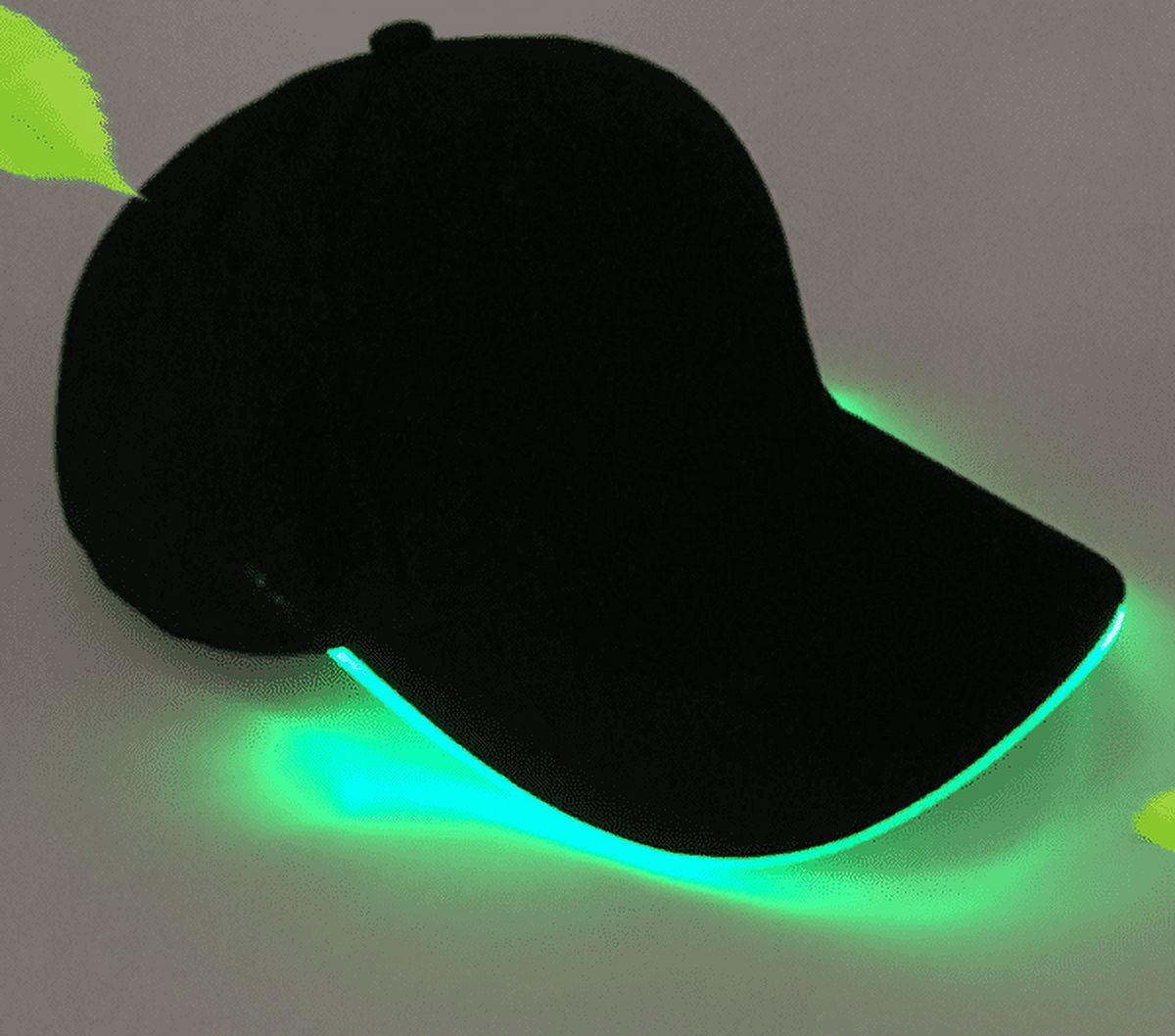 Men Women LED Baseball Hat LED Light up Hat Flash Glow Rave Party Cap ...