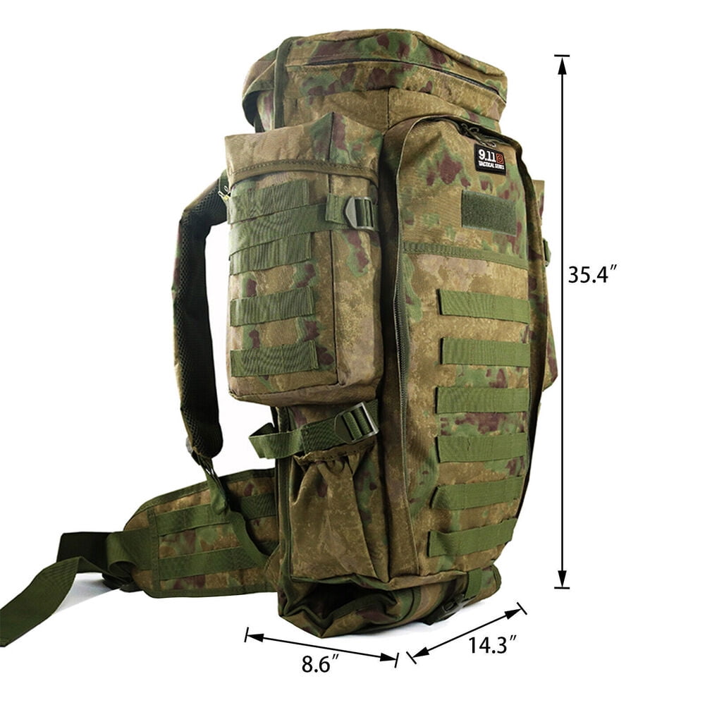 Men Women Large Military Tactical Backpack Molle Daypack Out Bag Hiking ...