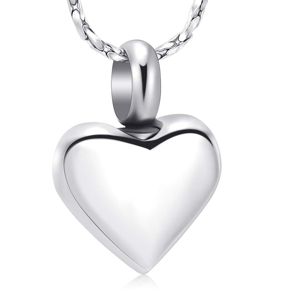 Men Women Little Heart Memorial Cremation Jewelry for Ashes Holder Urn ...