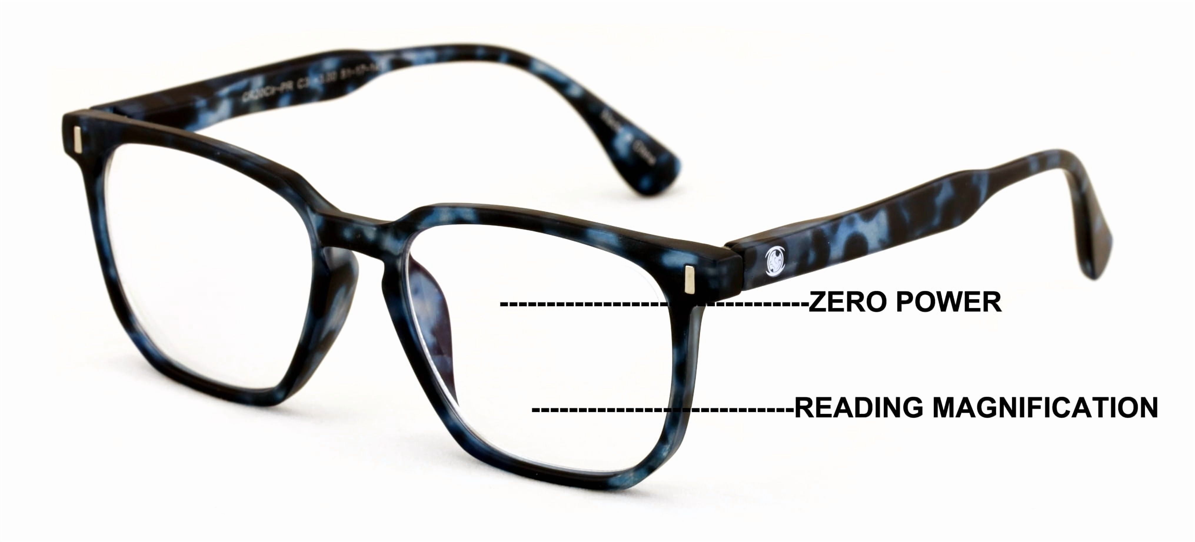 Men Women Matte Progressive Clear Reading Glasses - Anti Blue Blocker ...