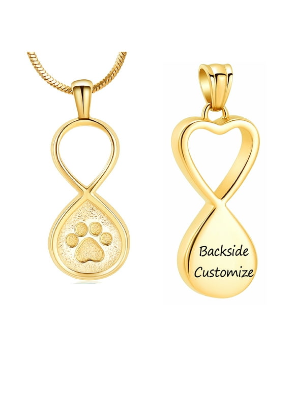 Infinity Paw Print Pendant